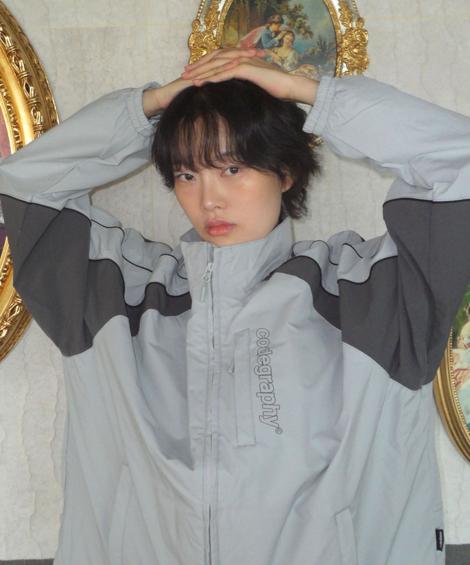 MUSINSA | Codegraphy [Color-blocking ver.] 2-WAY Tech Short Jacket ...
