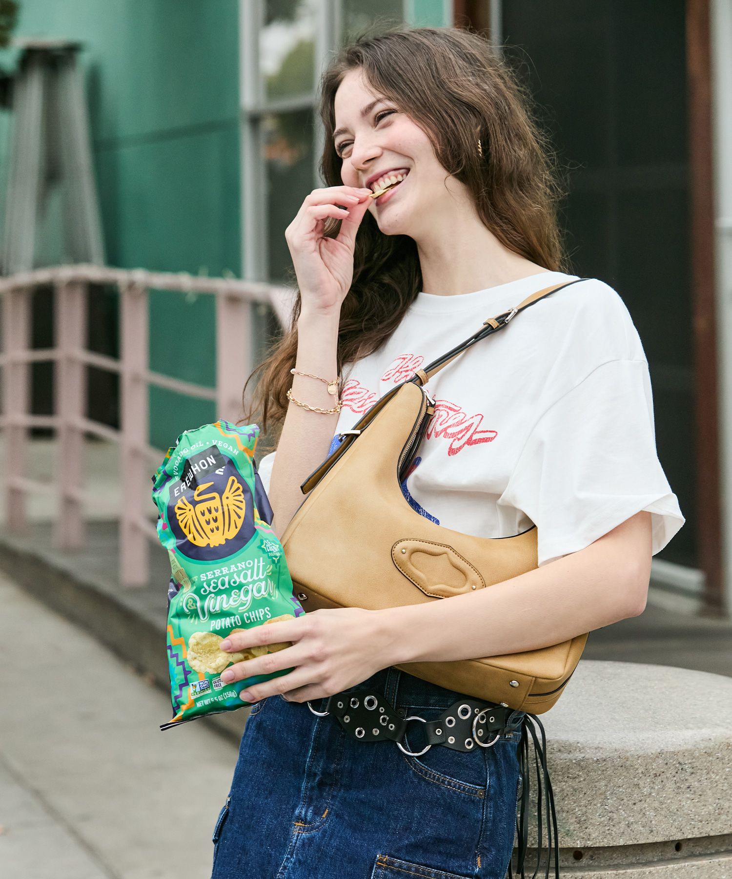 MUSINSA | ORYANY [25SS] Glam Shoulder OCSBSD09_TIKI TAN