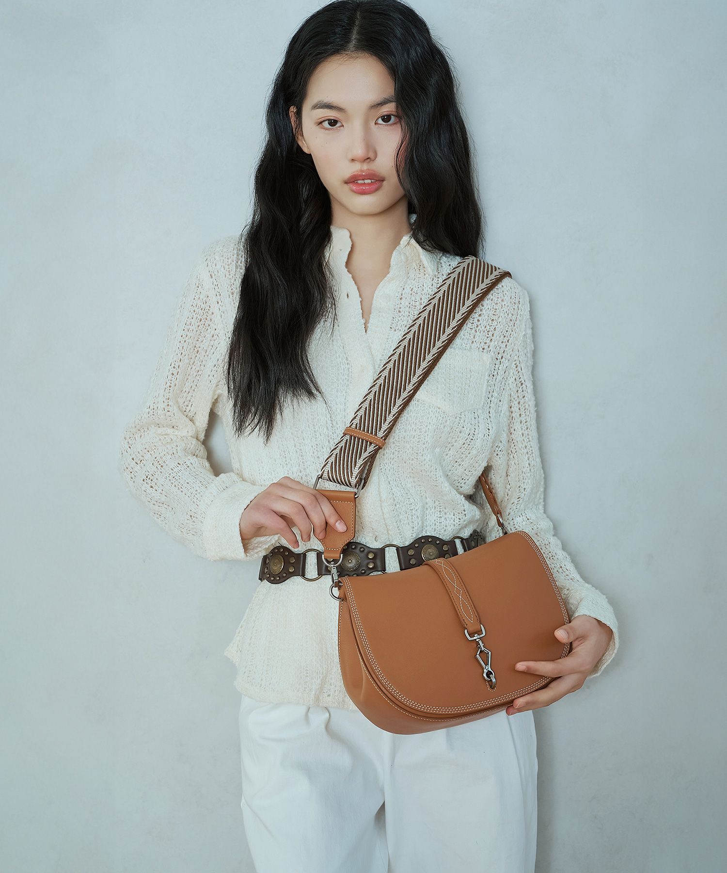 MUSINSA | ORYANY [25SS] Western Stitch Saddle OCSBCB02_TIKI TAN