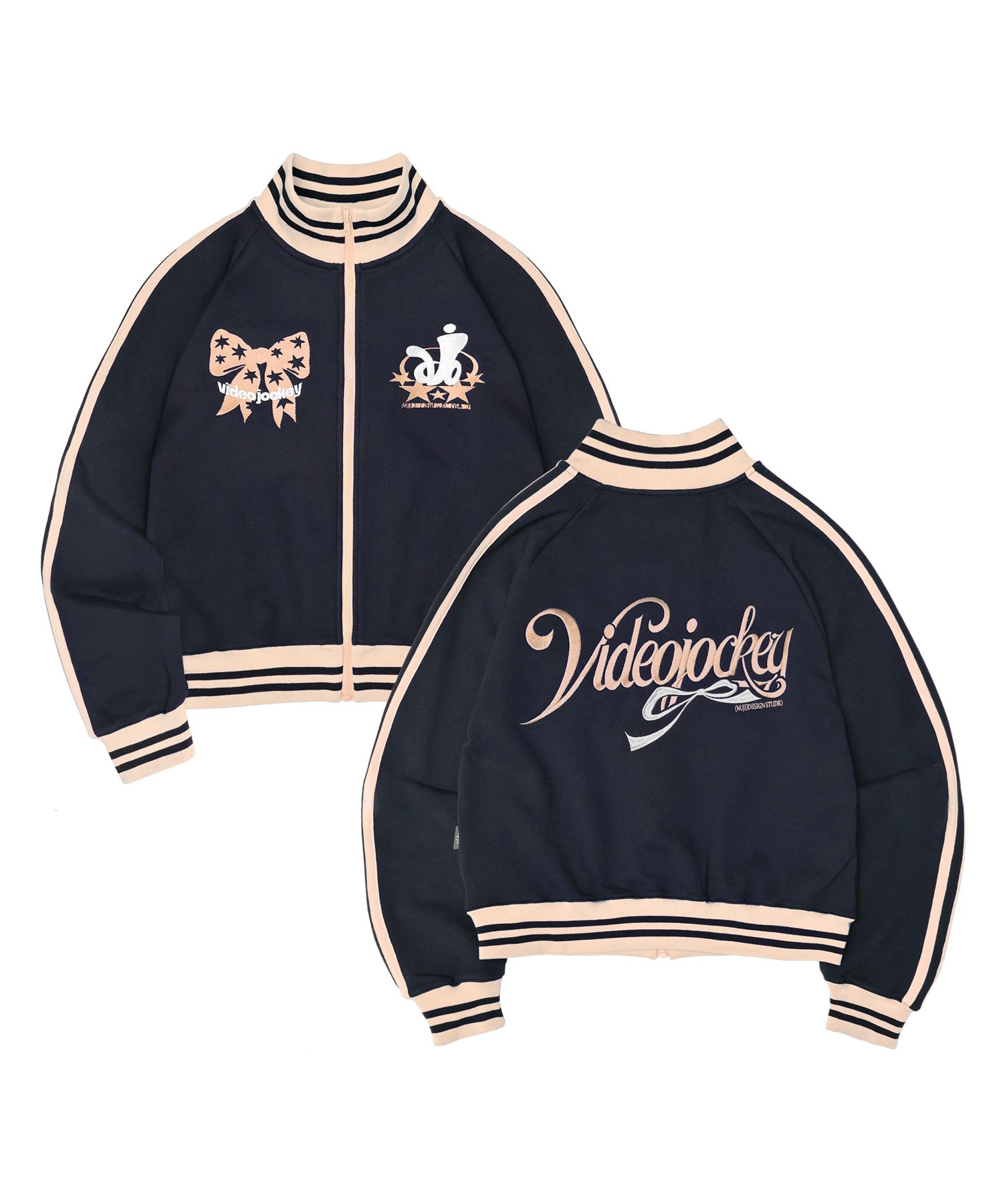 MUSINSA | VIDEO JOCKEY Jockey Club Track Top [Navy]