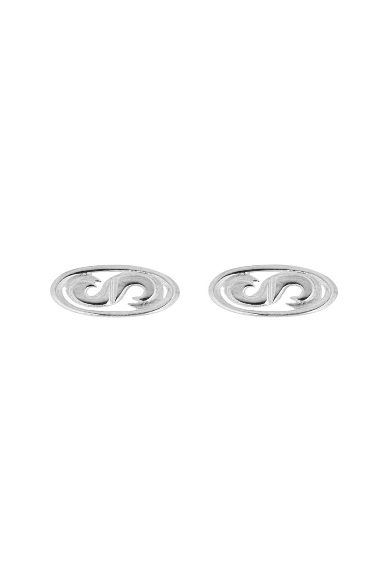 MUSINSA | SENTIMENTS NO.554 [925 SILVER] SYMBOL LOGO EARRING