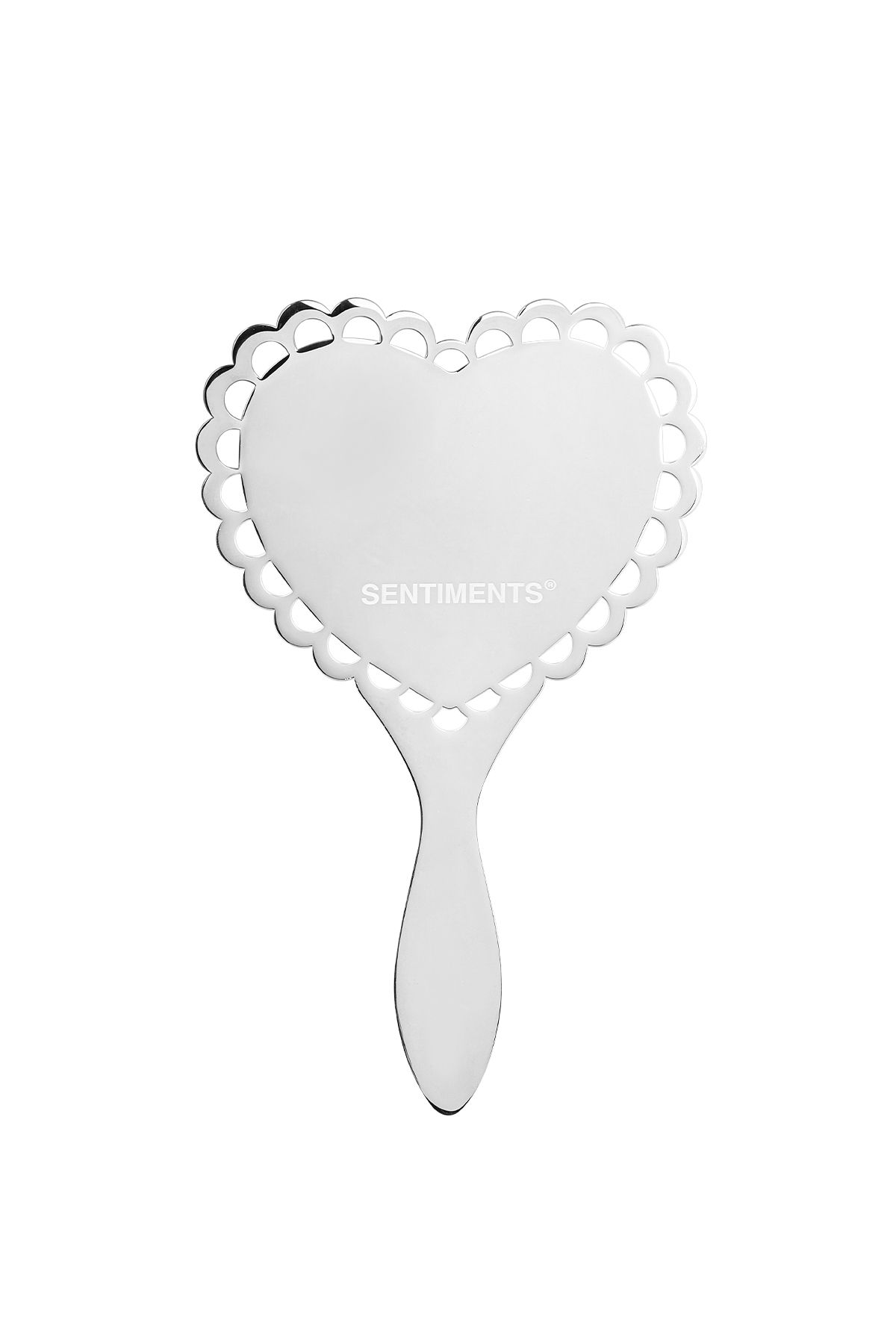 MUSINSA | SENTIMENTS NO.605 [SILVER] HEART HAND MIRROR