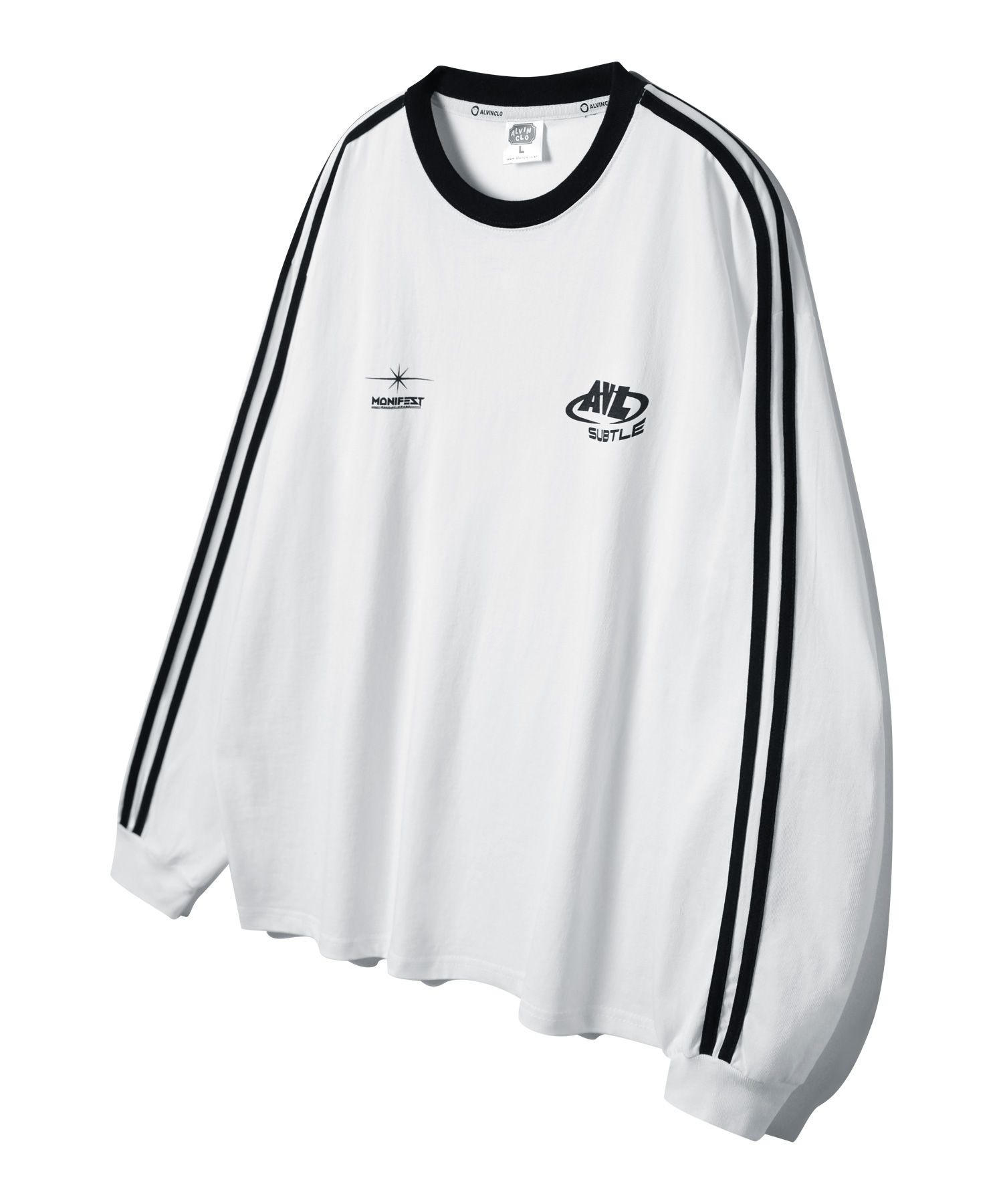 MUSINSA | ALVINCLO AVL Track Overfit Long Sleeve T-shirt AVT933 (2 COLOR)