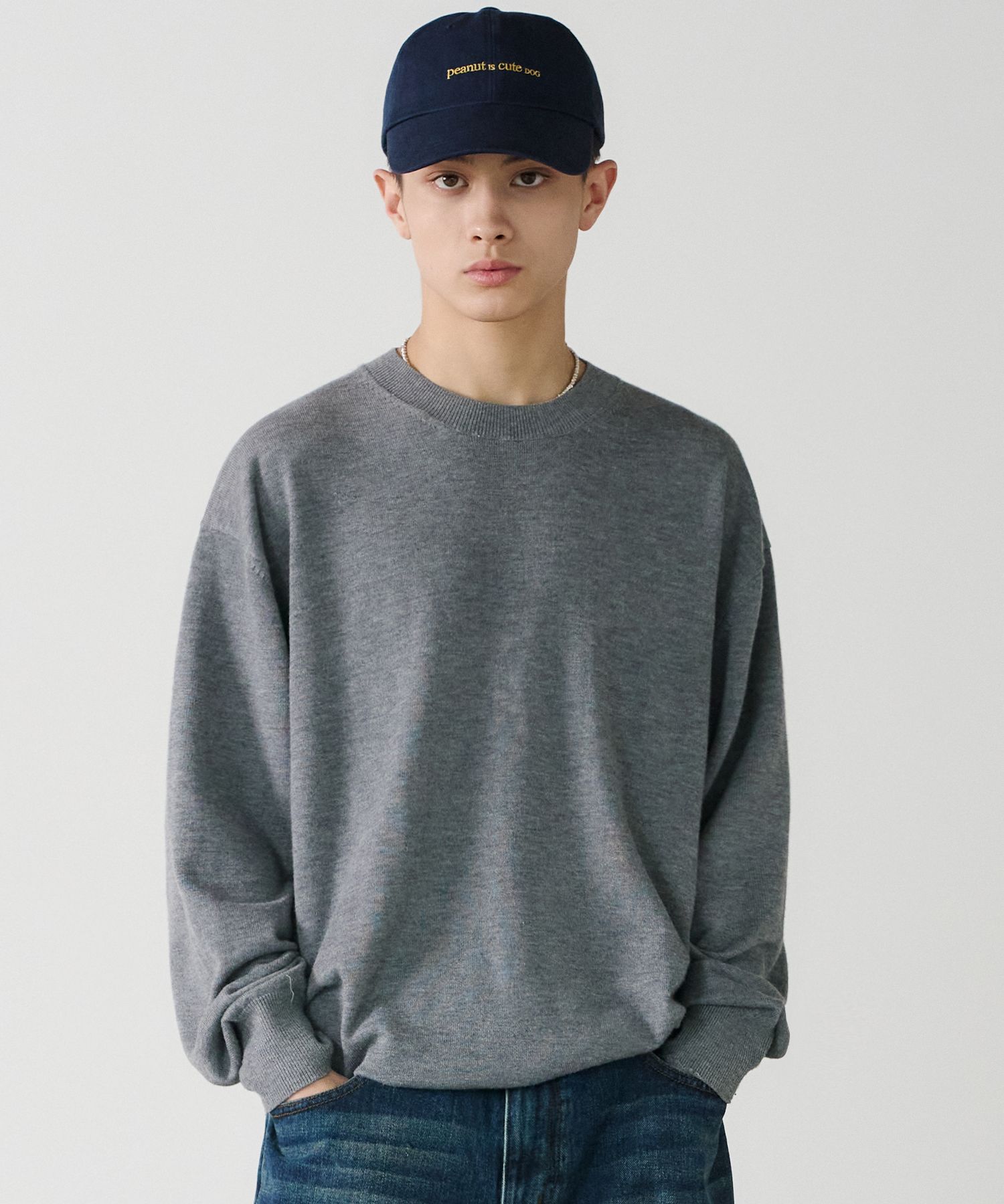 MUSINSA | NOUN essential knit (charcoal)