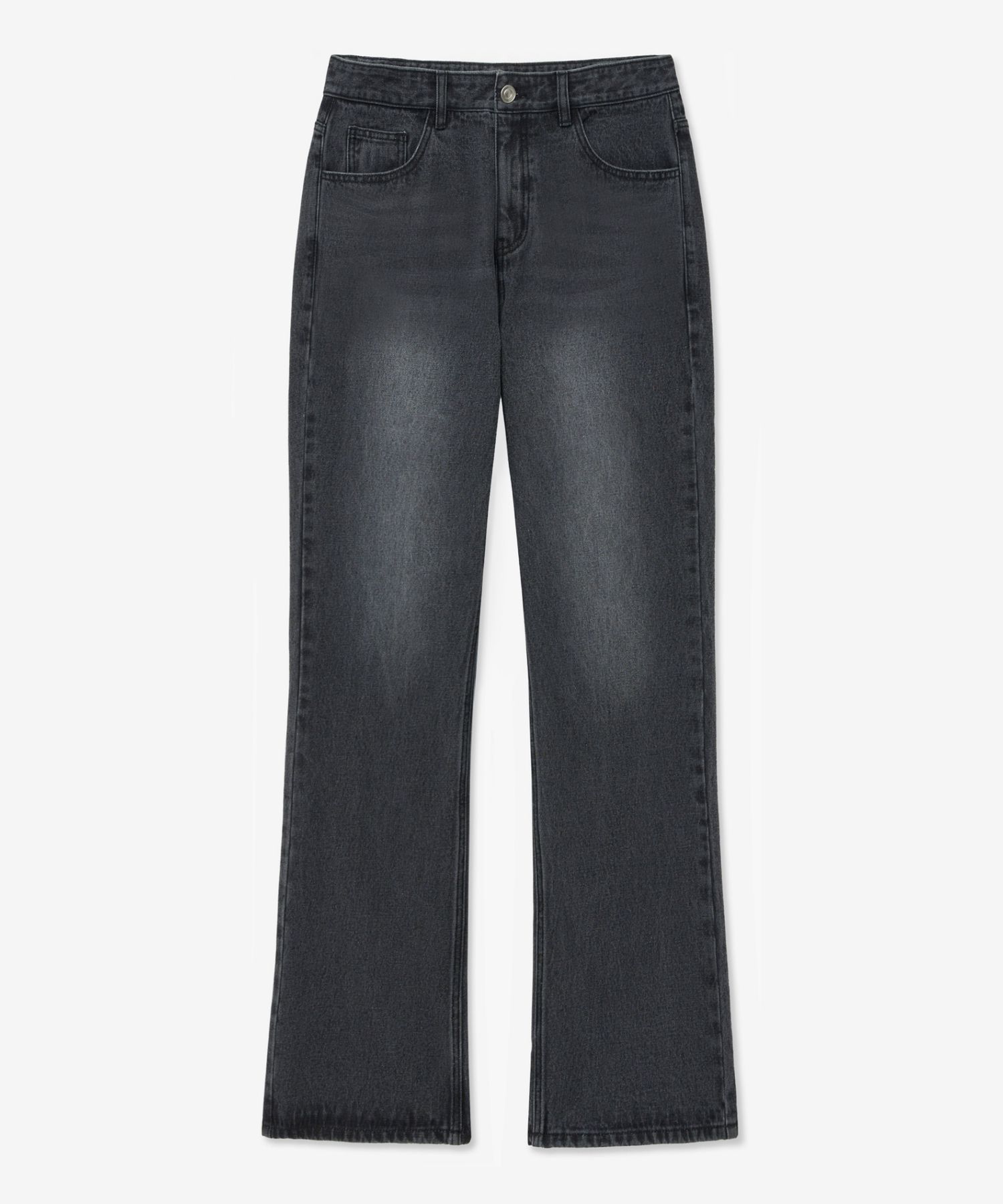 MUSINSA | TNGT Flared Fit Denim Pants (Washed Gray) TNPA5E109G2