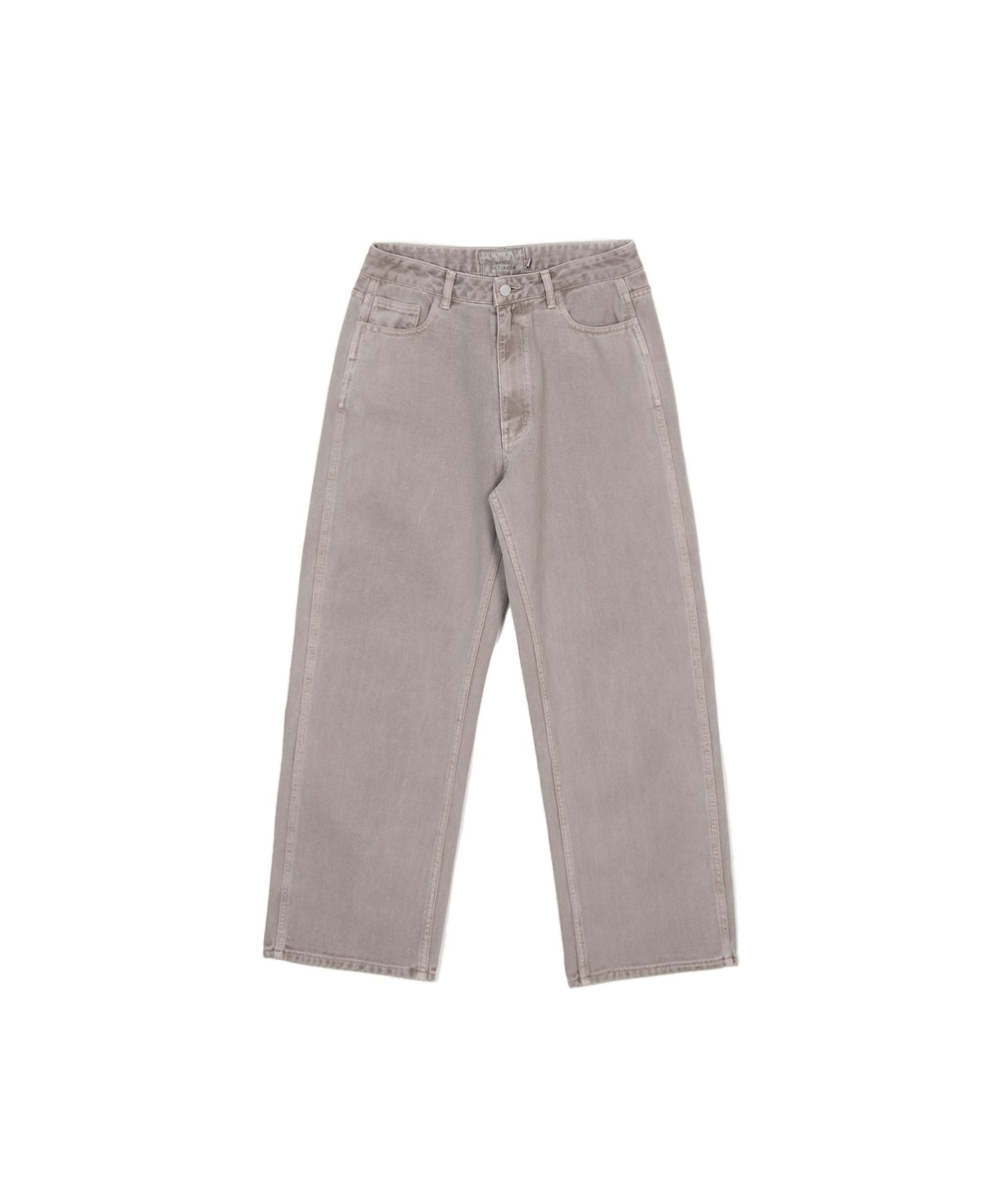 MUSINSA | MATISSE THE CURATOR Wide Dyed Denim Pants Nut Beige
