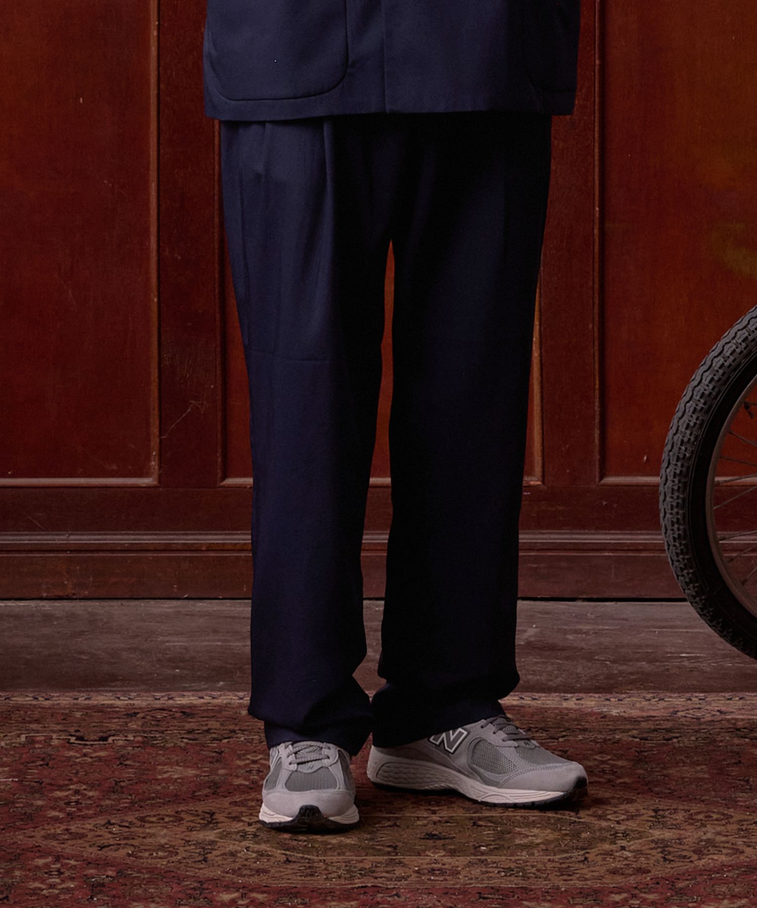 MUSINSA | TLEYOUNG Classic Tutu Trousers, Dark Navy