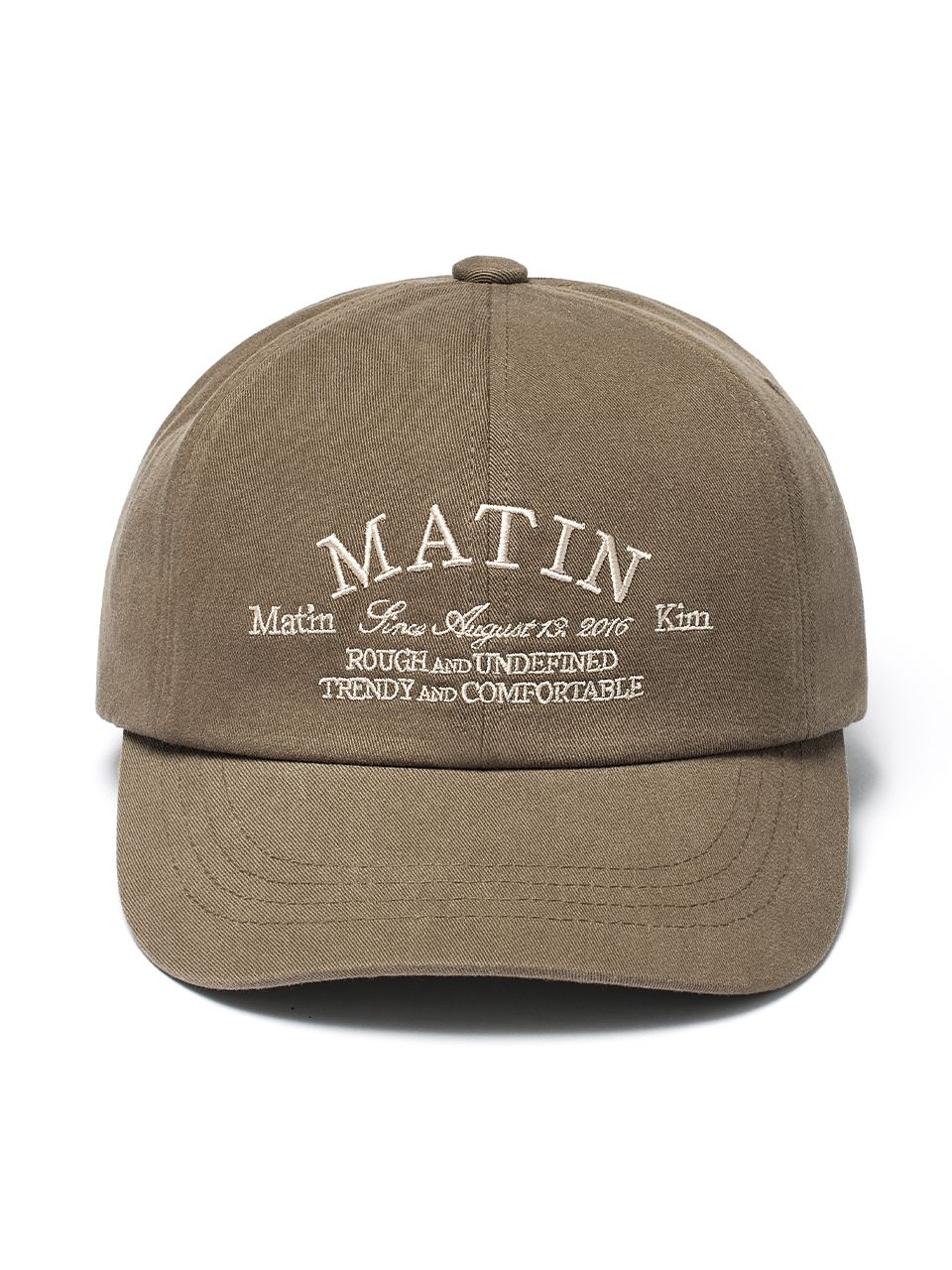 Matin Kim 字母刺繡棒球帽 (卡其色) (Creatrip)