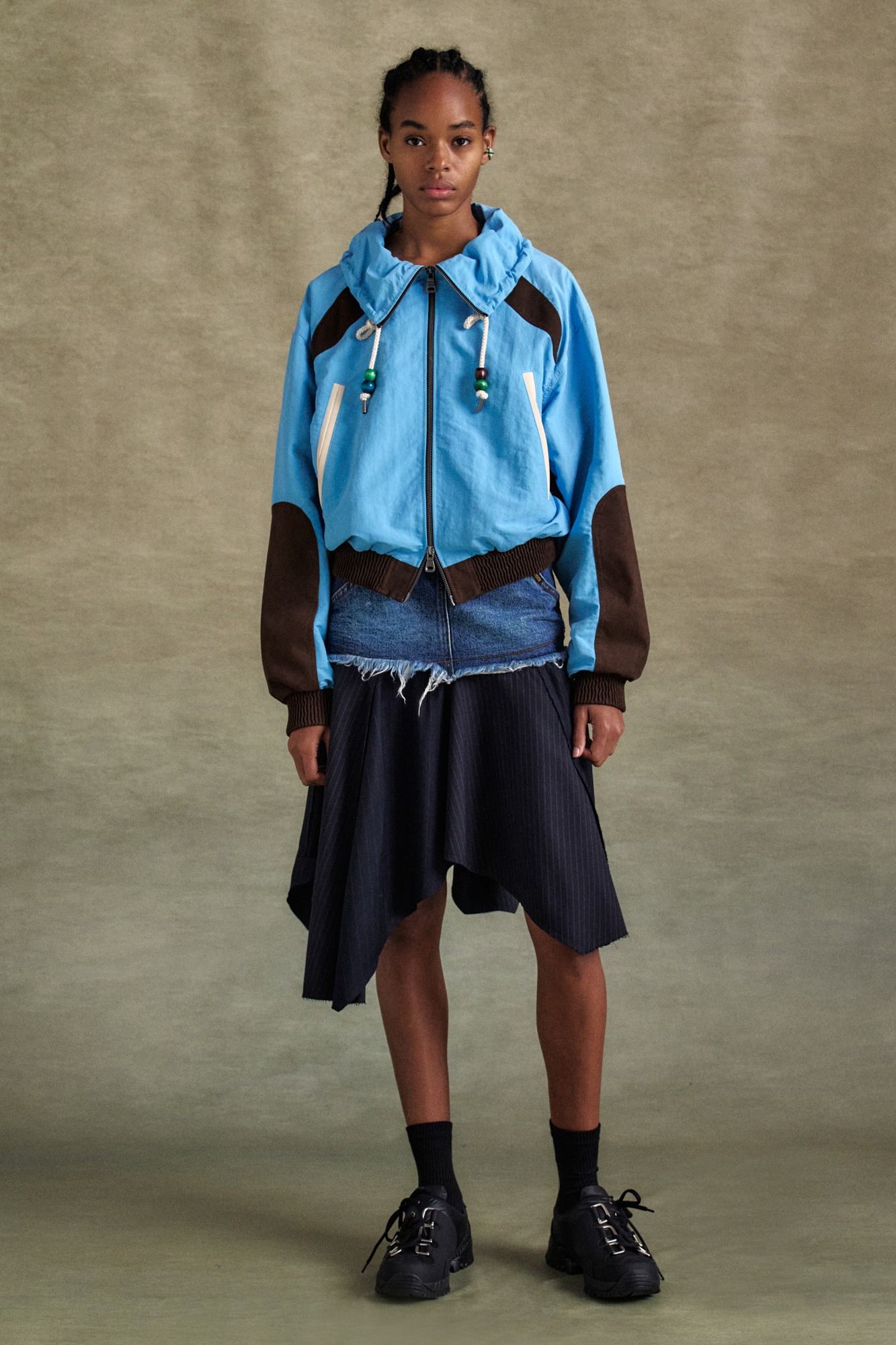 MUSINSA公式 | ANDERSSON BELL FOR WOMEN Sadi Color Block Bomber Jacket ...