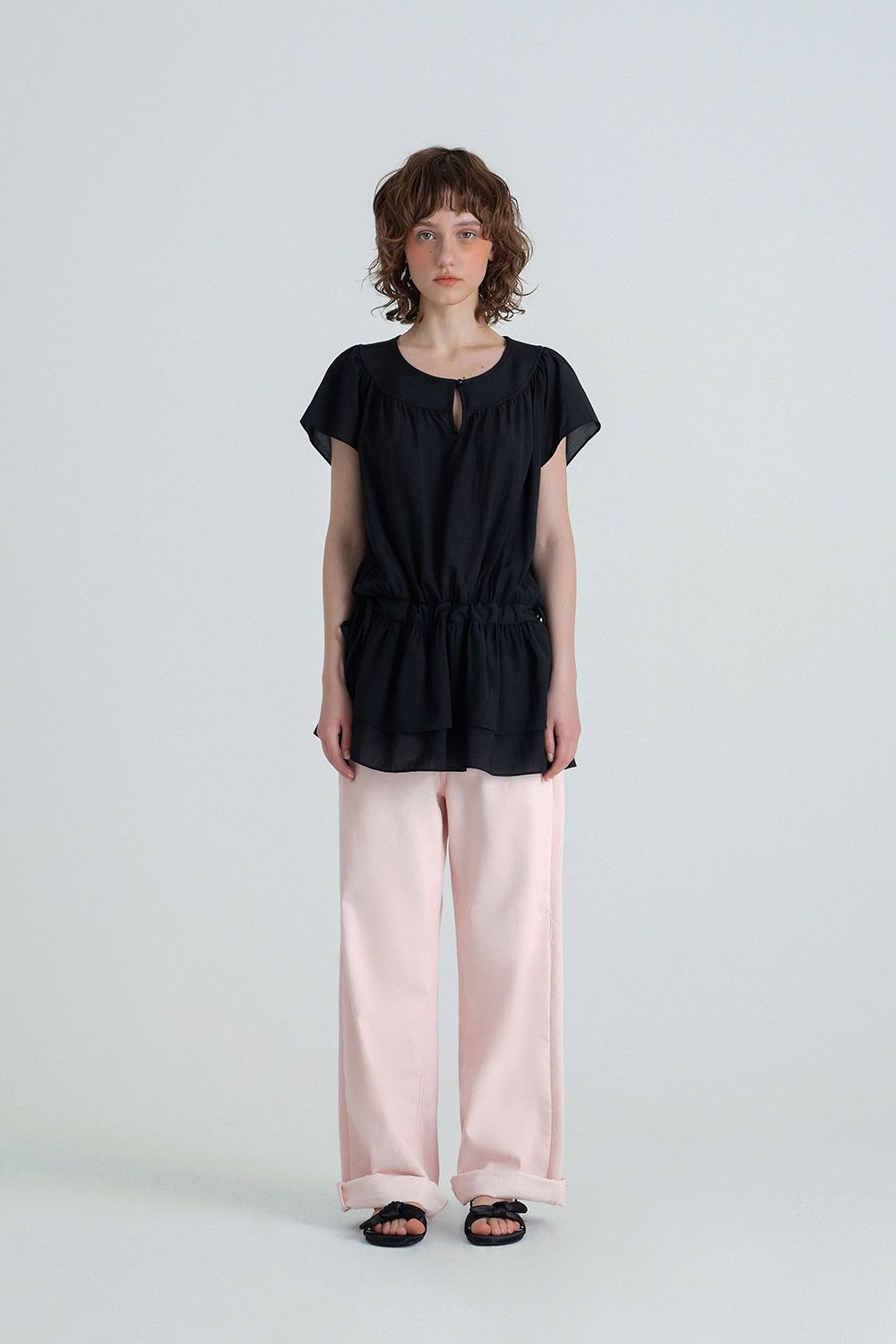 MUSINSA | WITHOUT SUMMER Lyle Cotton Pants_Pink