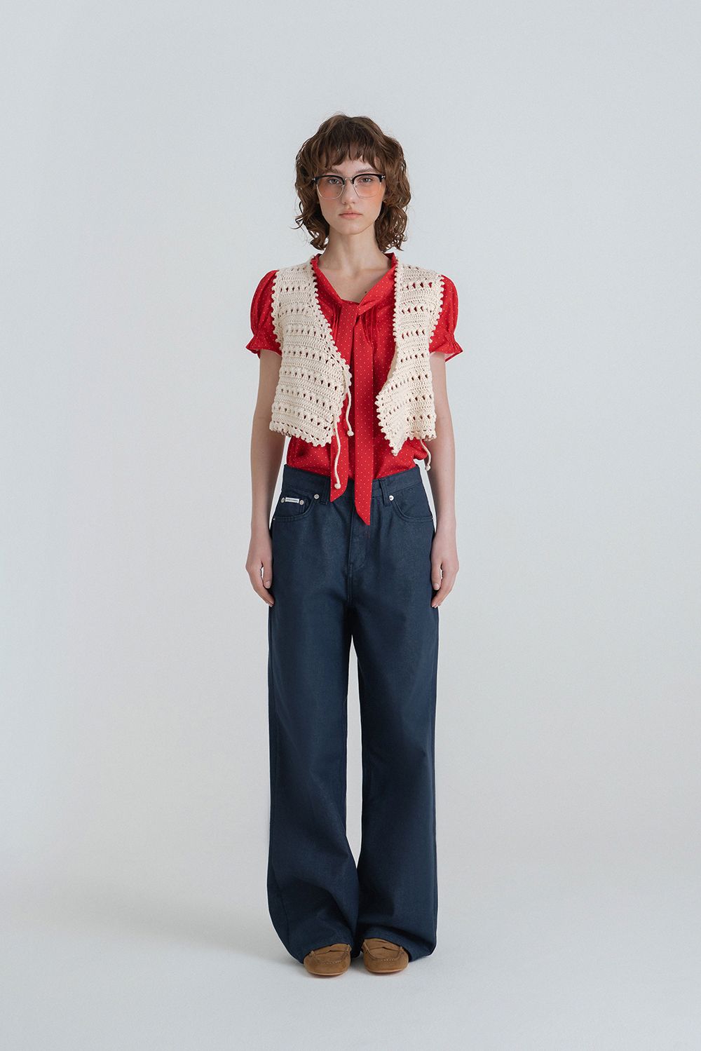 MUSINSA | WITHOUT SUMMER Lyle Cotton Pants_Navy