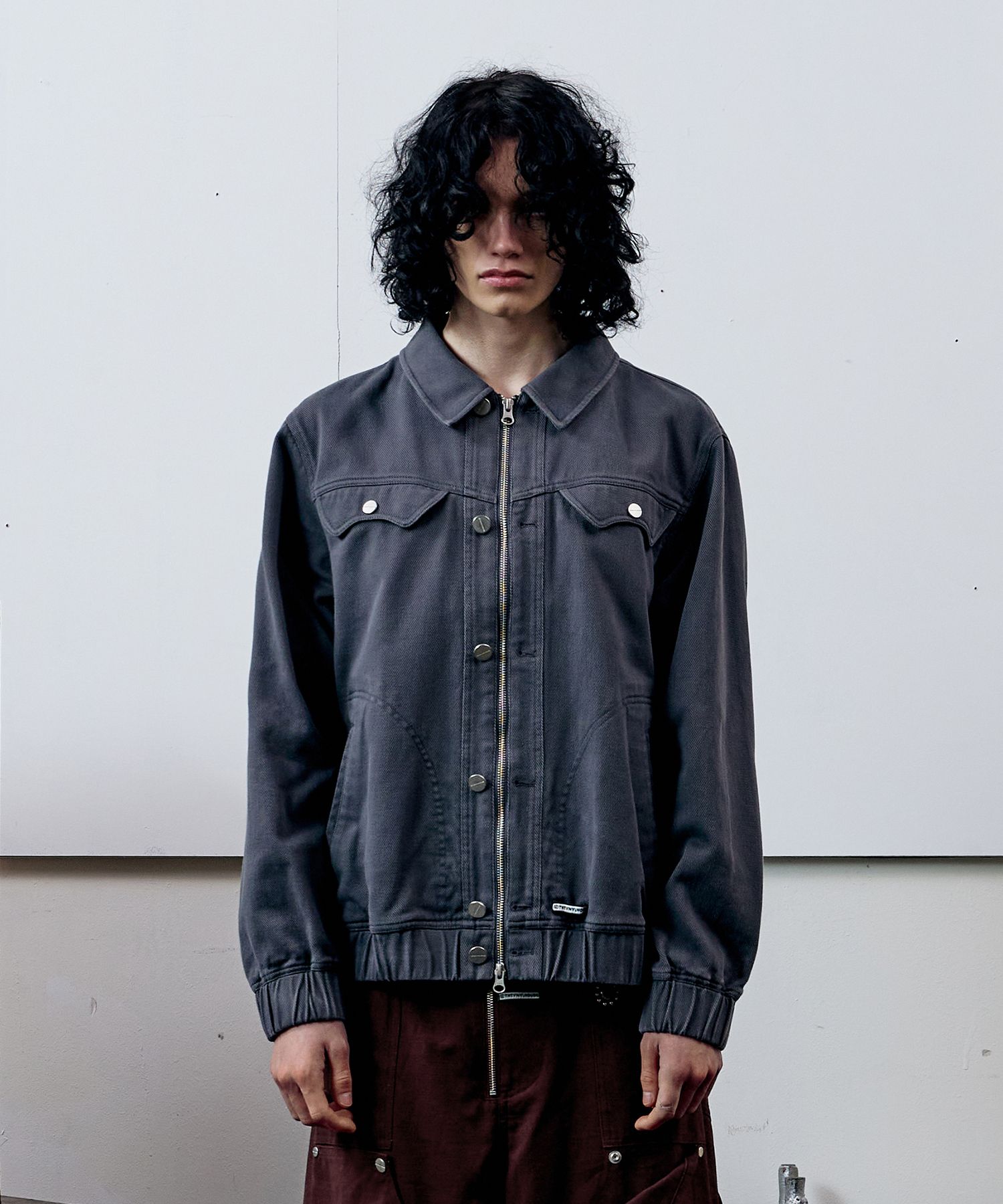 MUSINSA | THEVINYLHOUSE WESTERN WORK JACKET CHARCOAL