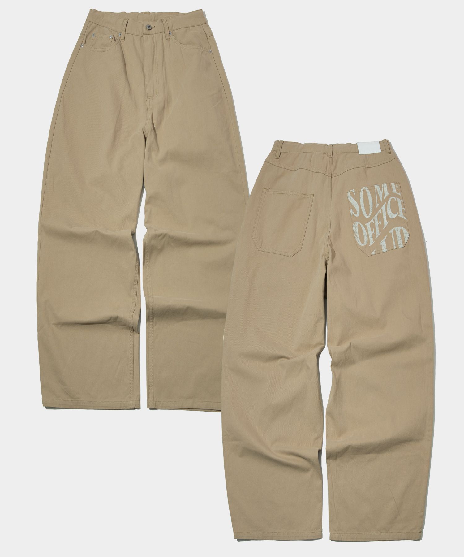 MUSINSA | SOME PLACE Lettering Printed Basic Balloon Fit Wide Cotton ...