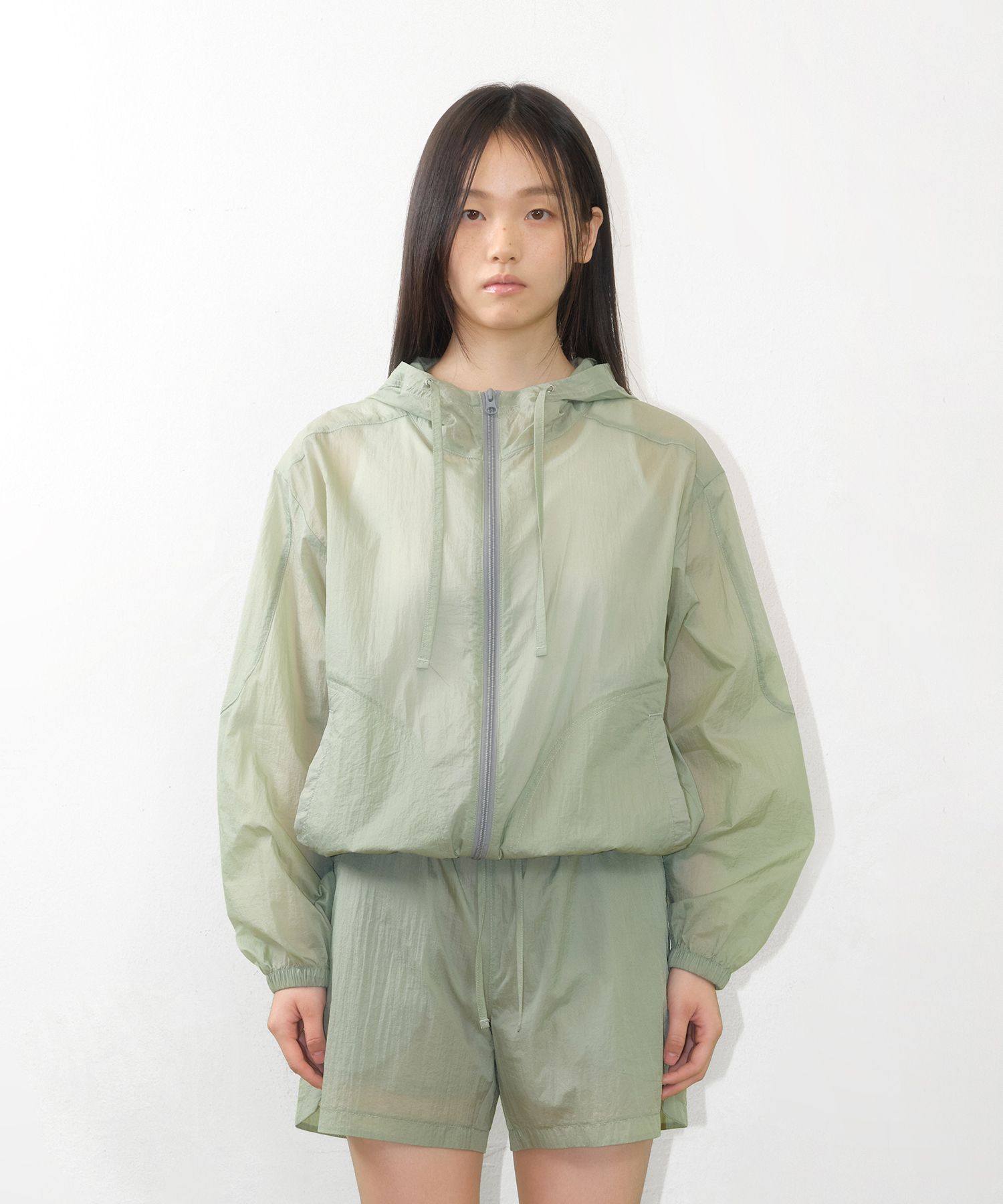 MUSINSA | AMES-WORLDWIDE SHEER NYLON WINDBREAKER GREEN