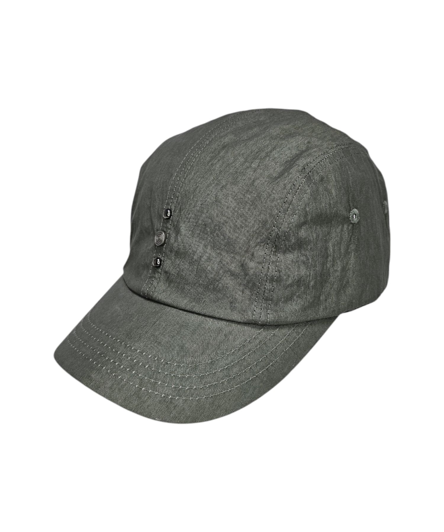 MUSINSA | MILK WAVE Ripple Stud Camp Ball Cap [Khaki]