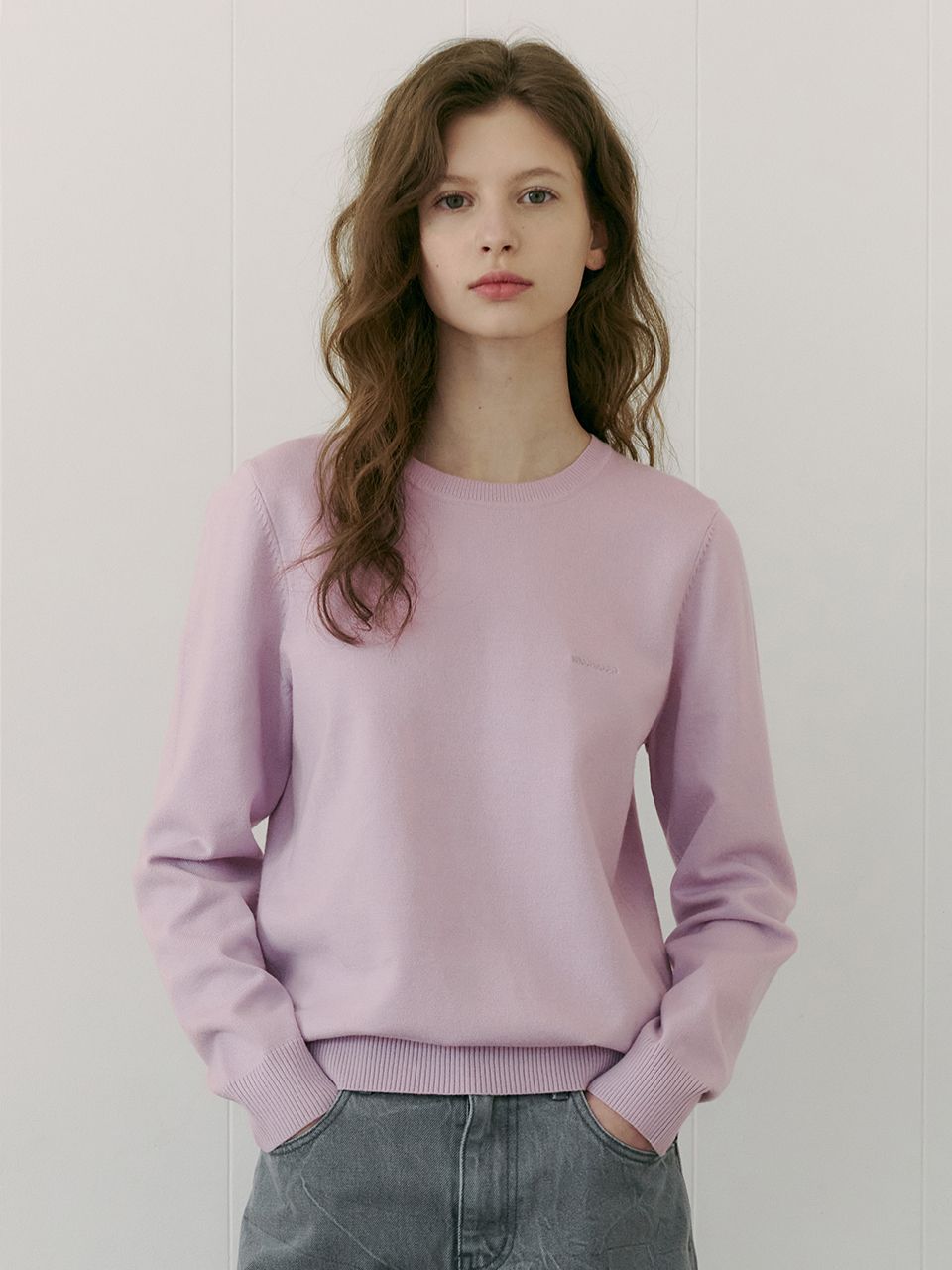 MUSINSA | VOCAVACA Basic Round-neck Knit Pullover VC2512PO602M_2color