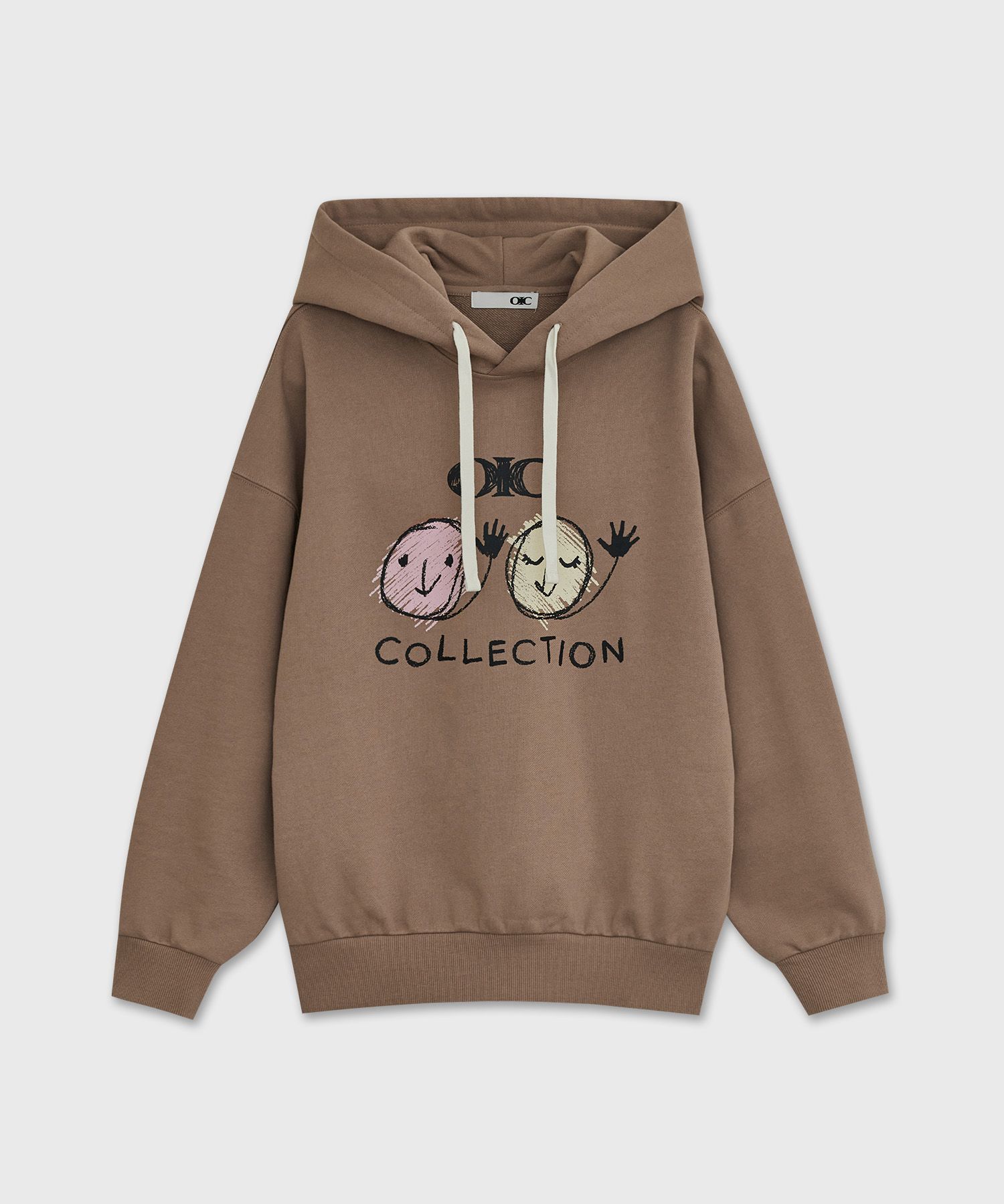 MUSINSA | OIOICOLLECTION Hello Duo Hood [MOCHA]