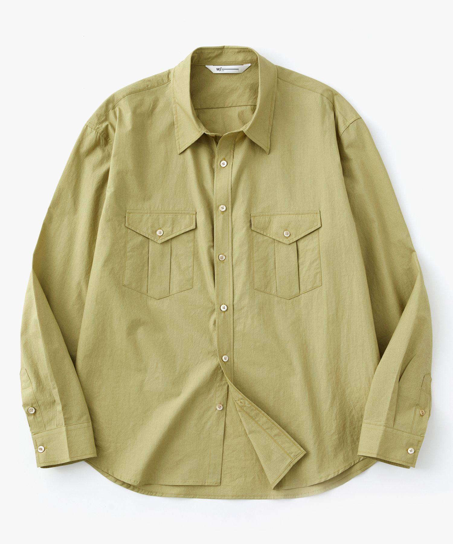 MUSINSA | WITH Rustling Two Pocket Shirt - Mustard