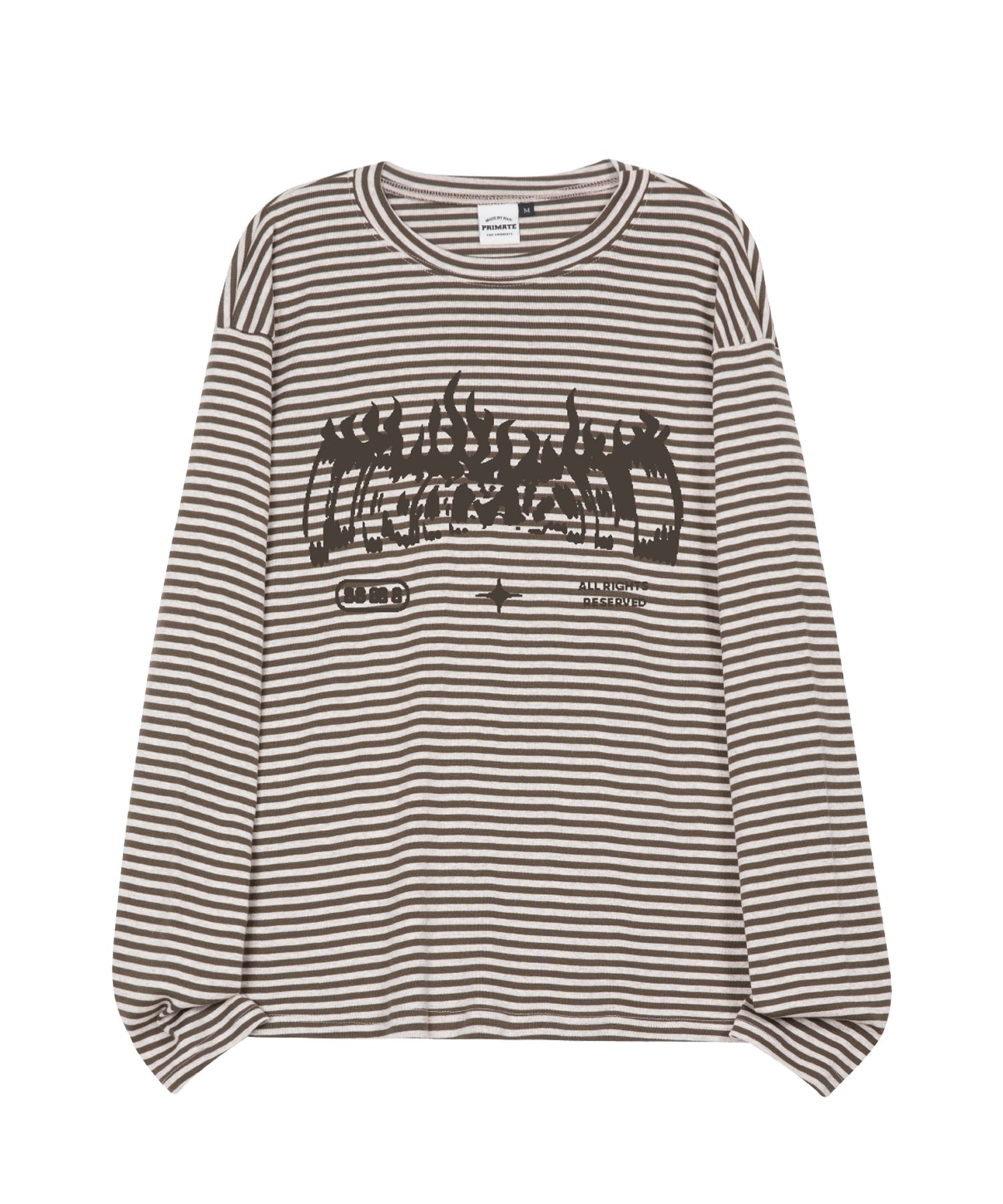 MUSINSA | PRIMATE PYRO OVERFIT STRIPED LONG SLEEVE 3 COLORS