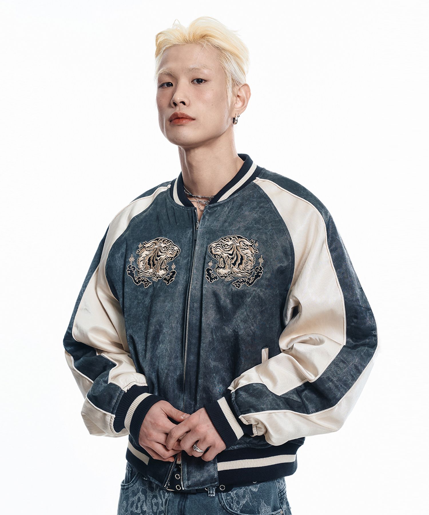 MUSINSA | EASY NO EASY Washed Crop Scarf - Black