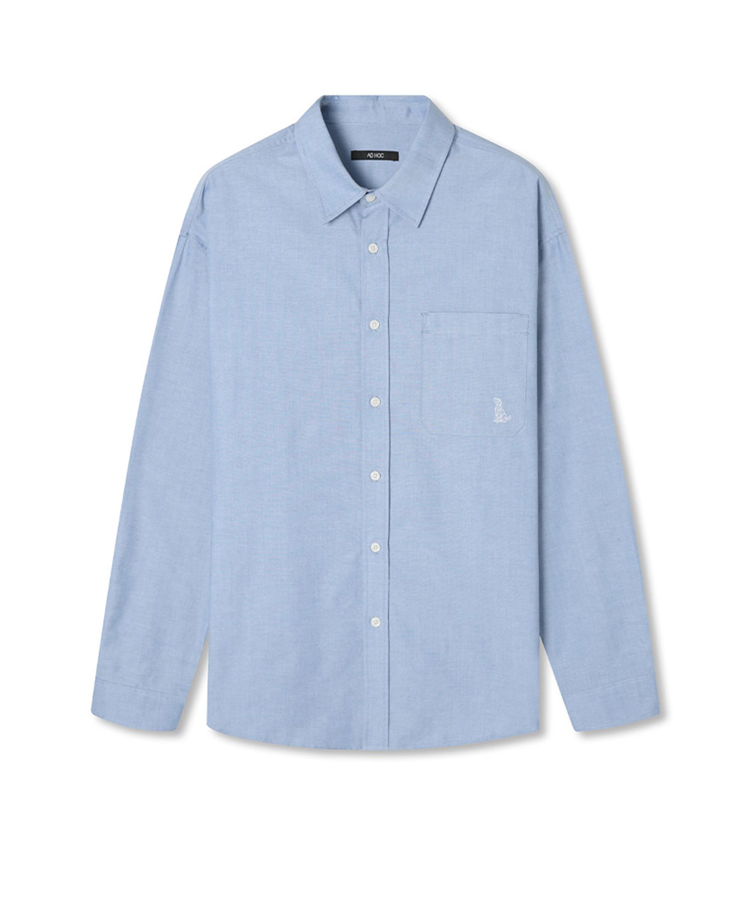 MUSINSA | AD HOC Men's Basic One Pocket Oxford Shirt (SKY BLUE) (HBRLS30)