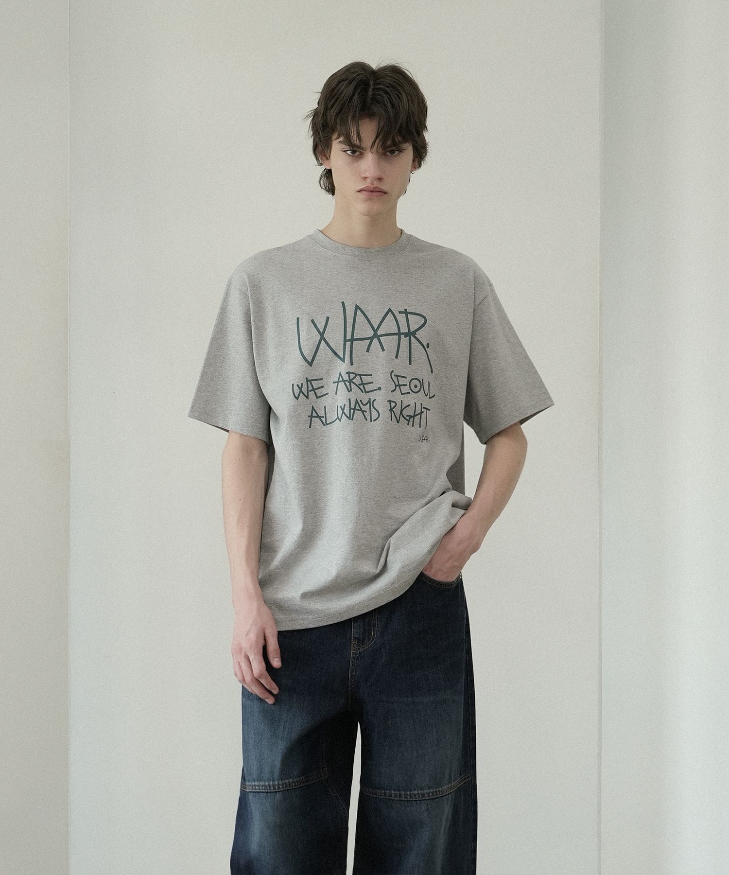 MUSINSA | WAAR M1049 Logo T-Shirt (3 COLORS)
