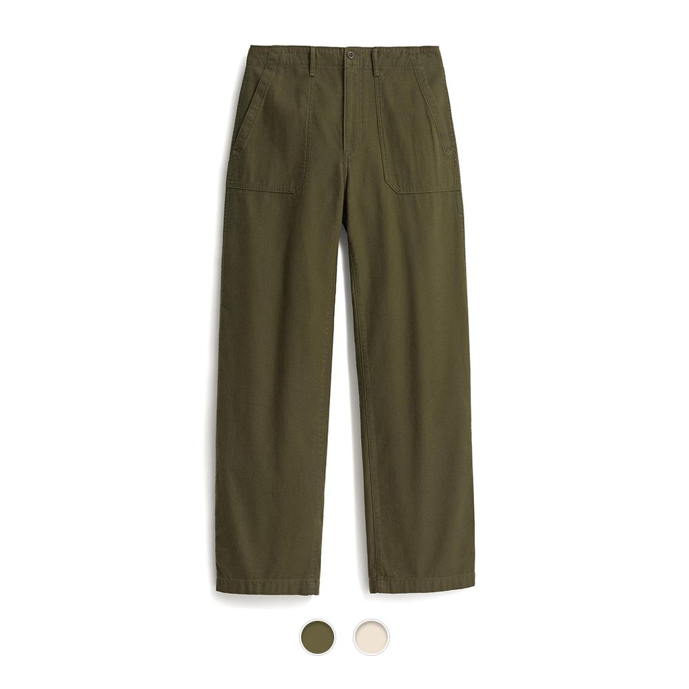 MUSINSA | POTTERY Fatigue Pants (Wide Straight Fit) - 2 Color
