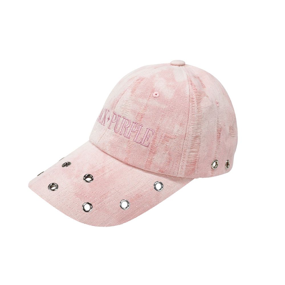 MUSINSA | BLACK PURPLE Vortex Fifteen Eyelet Ball Cap- pink