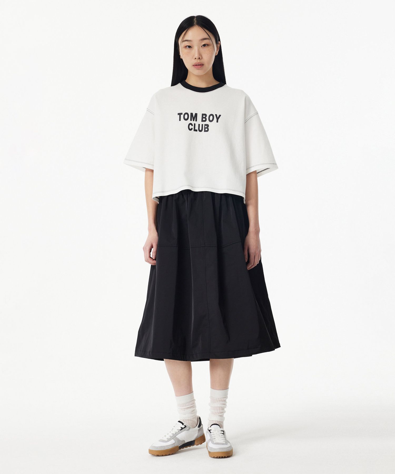 MUSINSA | STUDIO TOMBOY Tomboy Club Color Block T-Shirt 9175222994