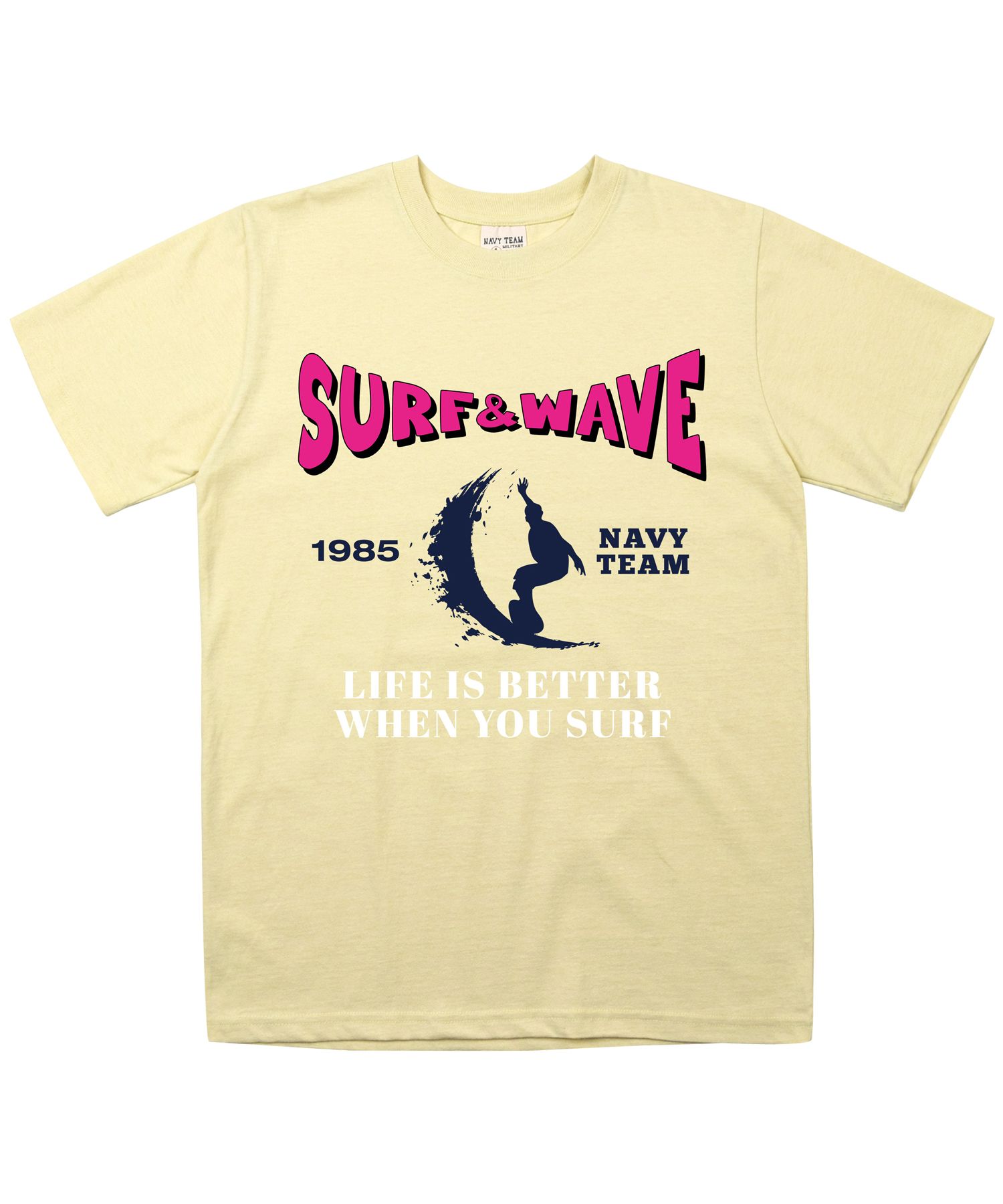 MUSINSA | NAVYTEAM NTV-SURF WAVE 1985 SHORT SLEEVE