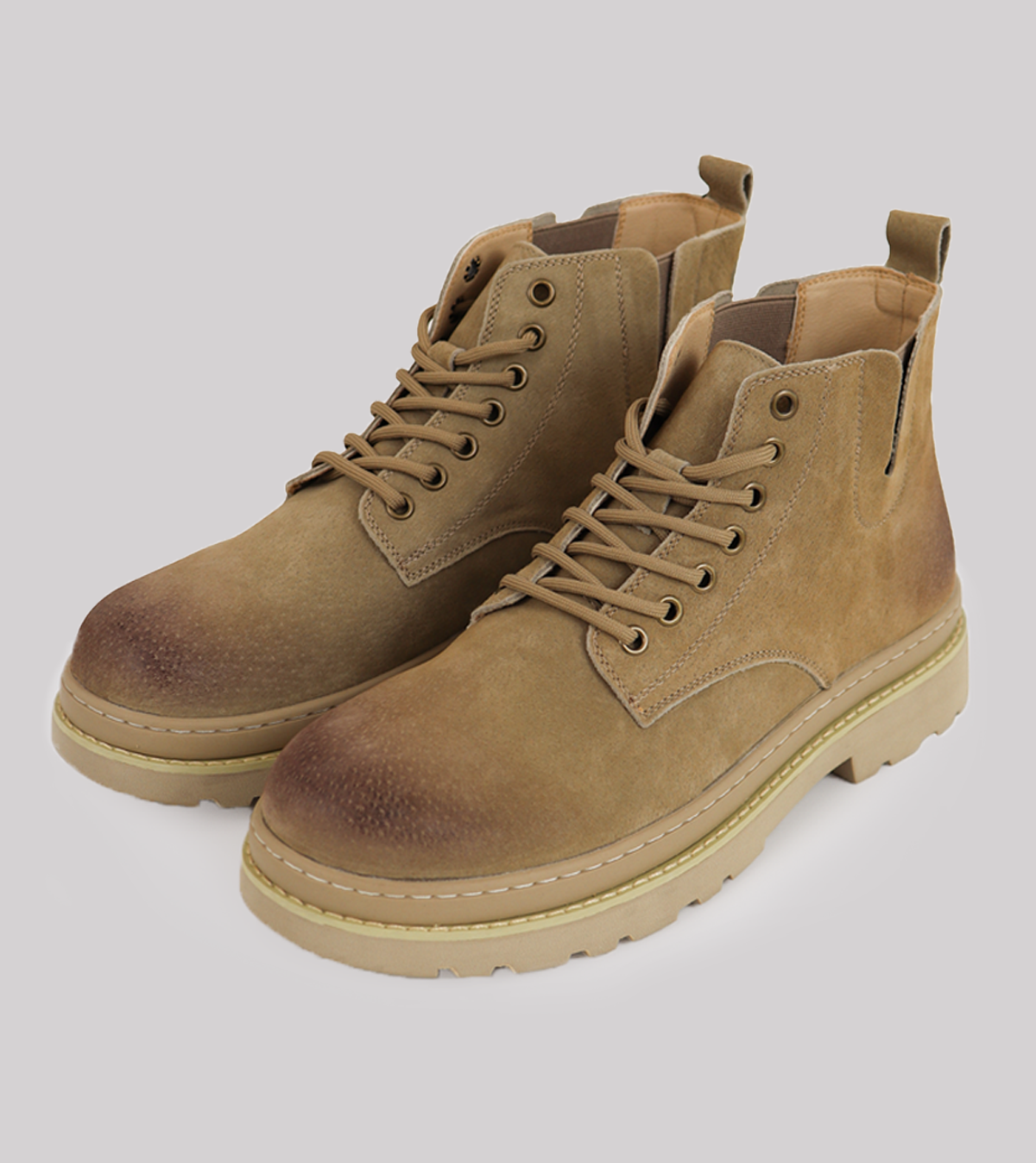 MUSINSA | BUTTON SEOUL Gradient Chelsea Walker (Beige)