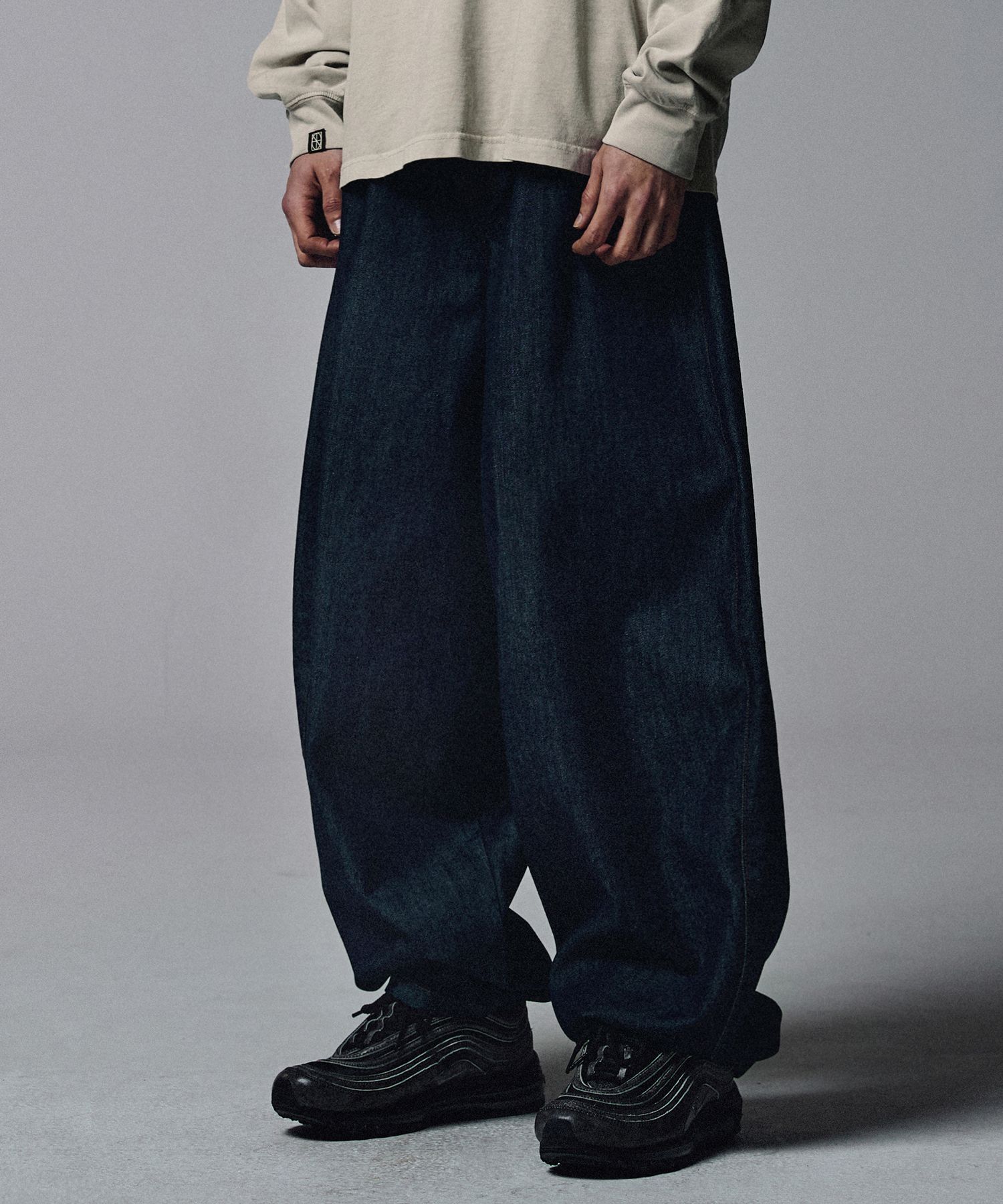MUSINSA公式 | NOT4NERD Extra Wide Balloon Pants - Deep Indigo