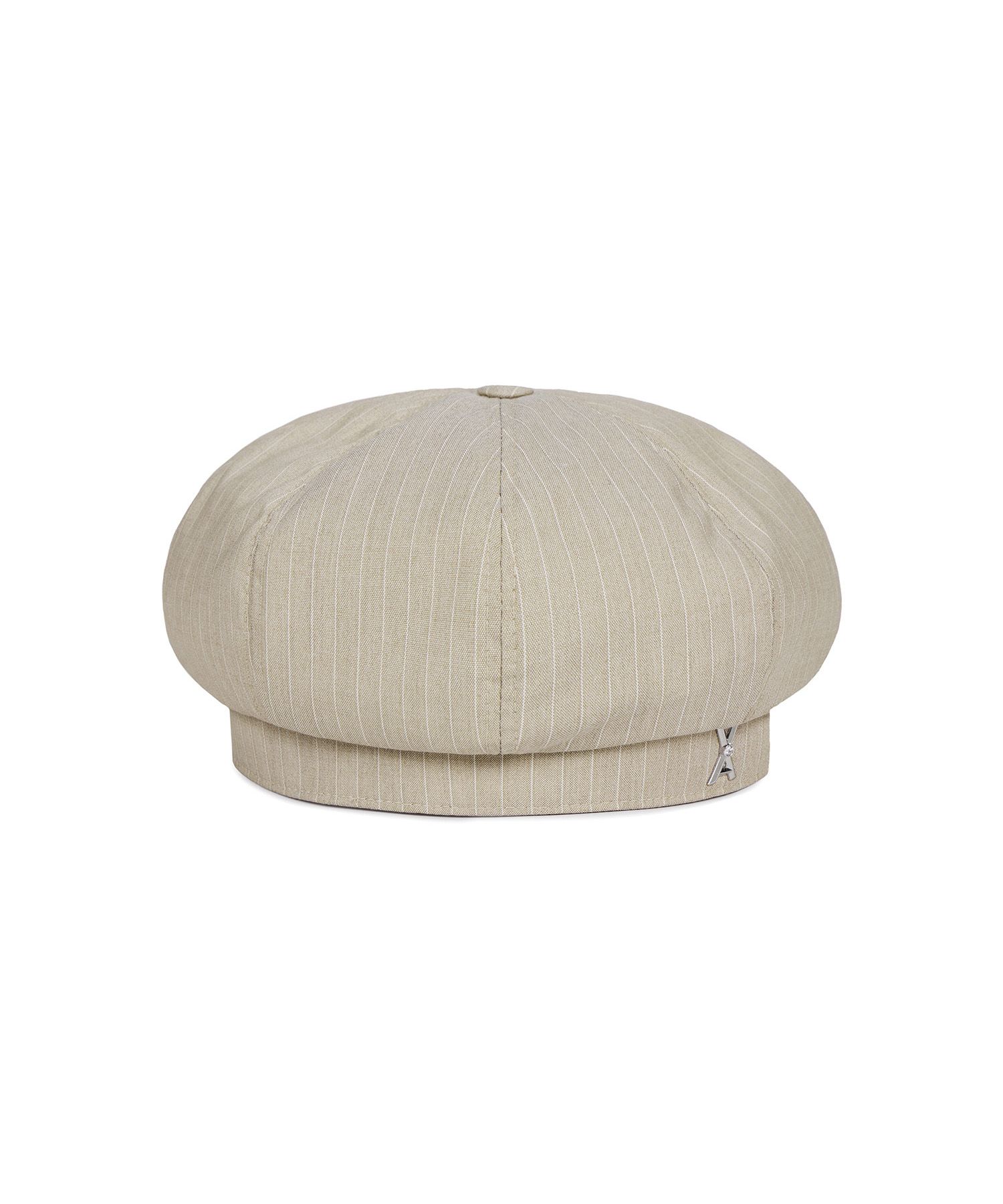 MUSINSA公式 | VARZAR VA Cubic Stud Octagon Beret Beige
