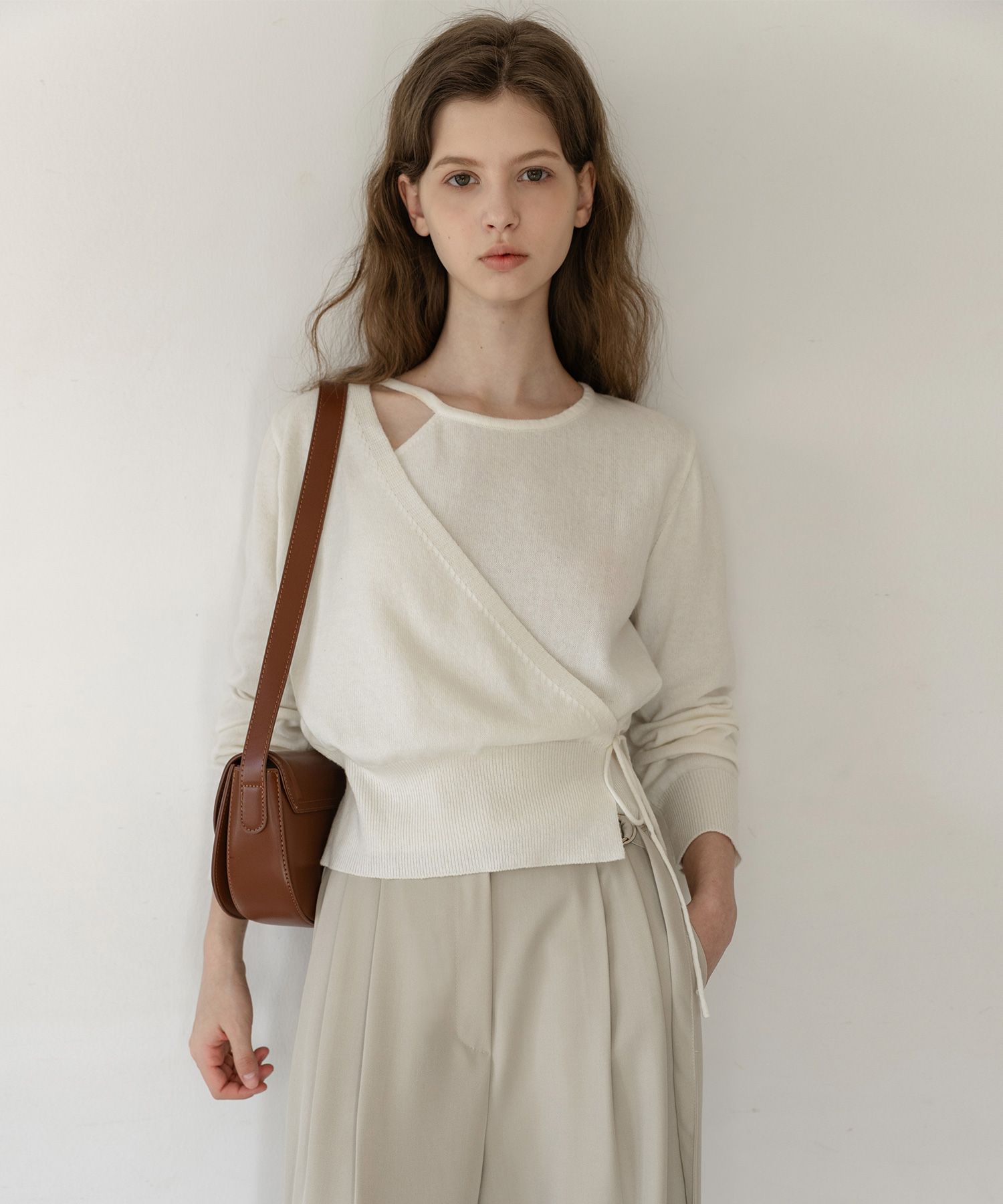 MUSINSA | NON AND NON WRAP UNBALANCED WOOL KNIT_NSKN5211