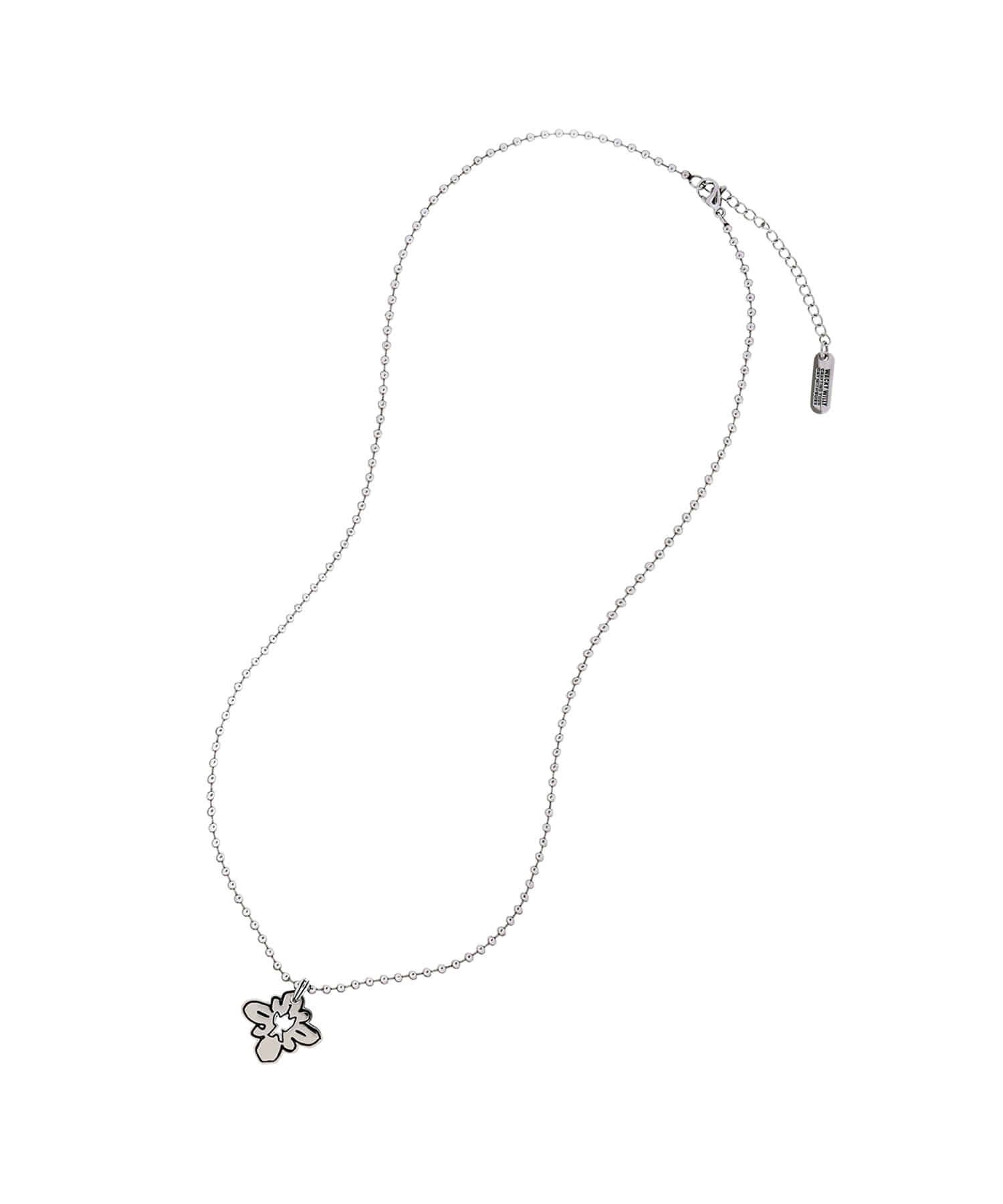 MUSINSA | WACKY WILLY Drawing Necklace Silver