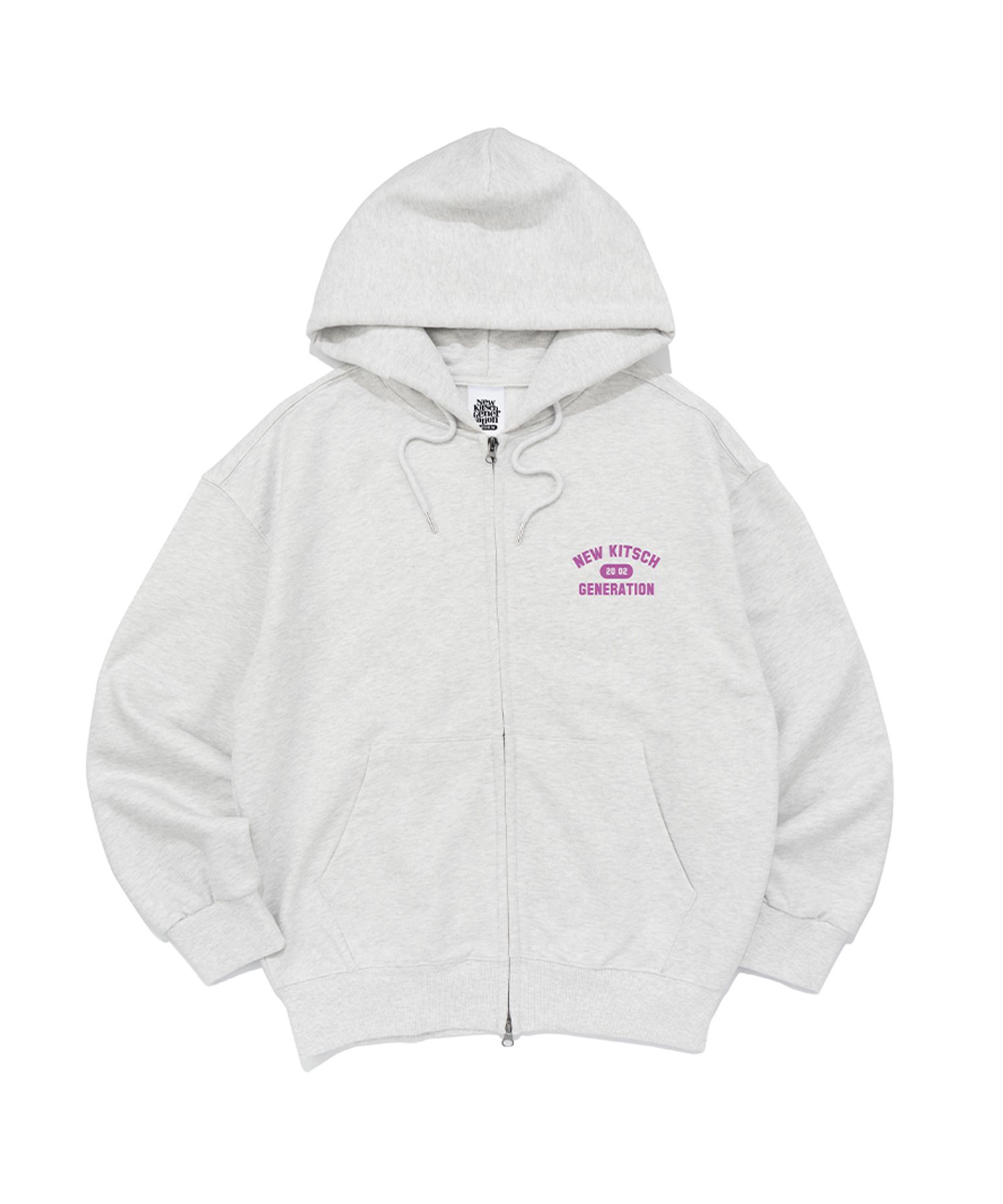 MUSINSA | NEW KITSCH KITSCH VARSITY HOOD ZIP-UP-LIGHT MELANGE MUSINSA | NEW KITSCH KITSCH VARSITY HOOD ZIP-UP-LIGHT MELANGE