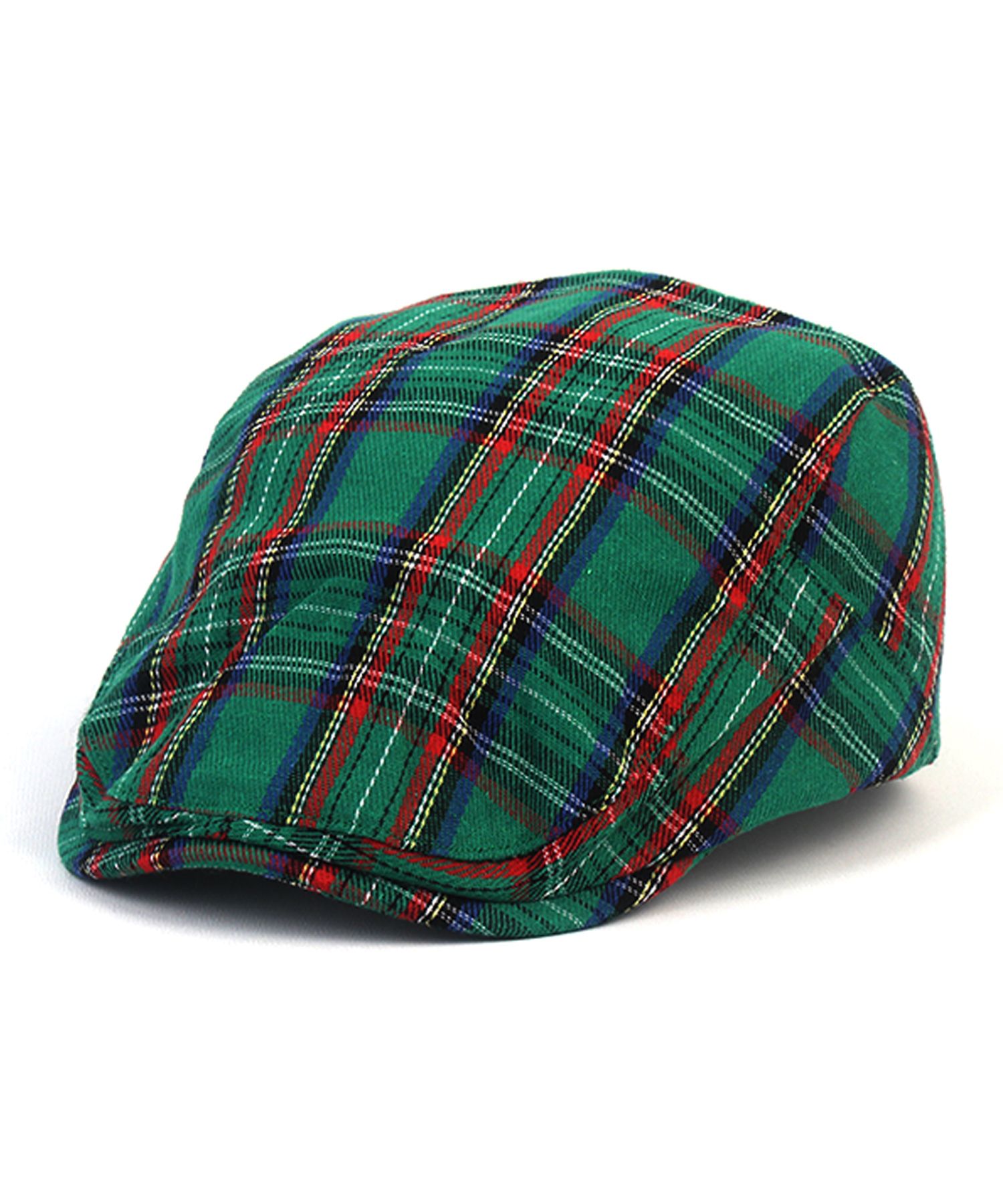 MUSINSA | UNIVERSAL CHEMISTRY Punk Check Green Huntingcap Hunting Cap