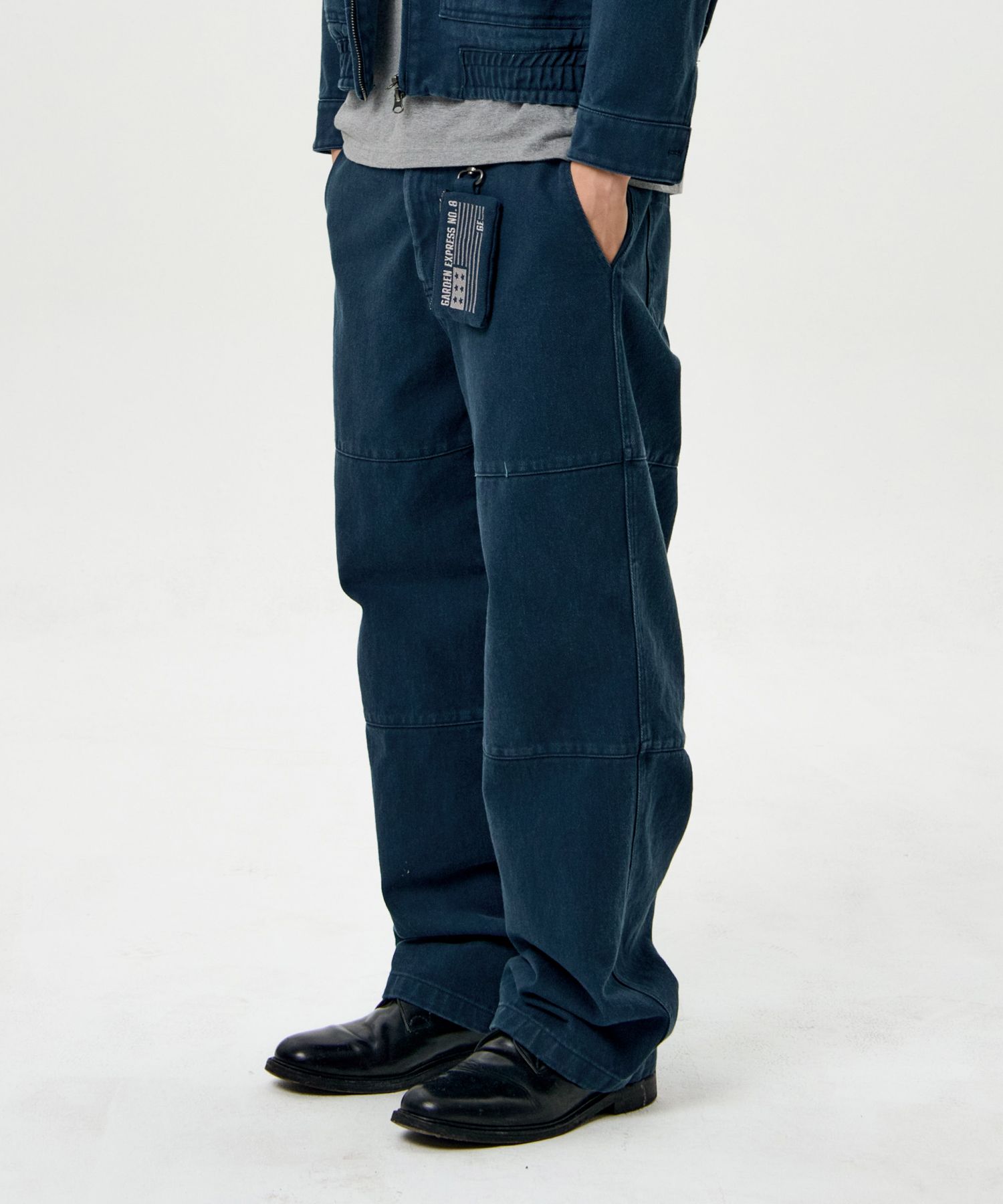 MUSINSA | GARDEN EXPRESS Pigment Work Pants (navy)