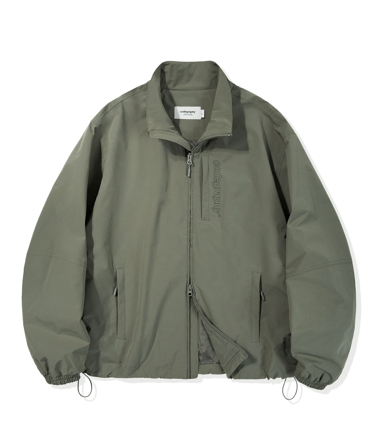 MUSINSA | Codegraphy 2-WAY TECH SHORT JACKET_KHAKI
