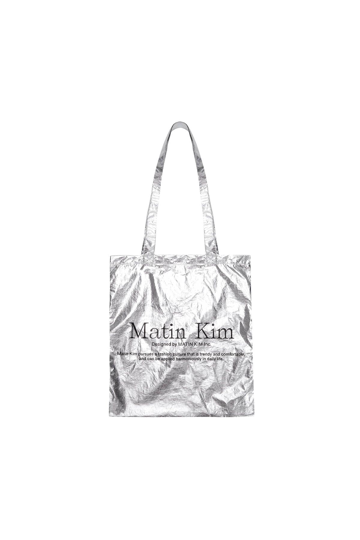 MUSINSA公式 | MATIN KIM MATIN POPPIN ECOBAG IN SILVER