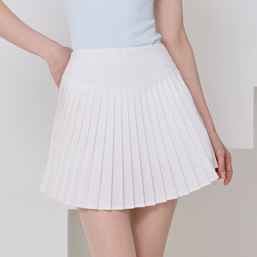 MUSINSA公式 | J JANE Simple Pleated Skirt (White)