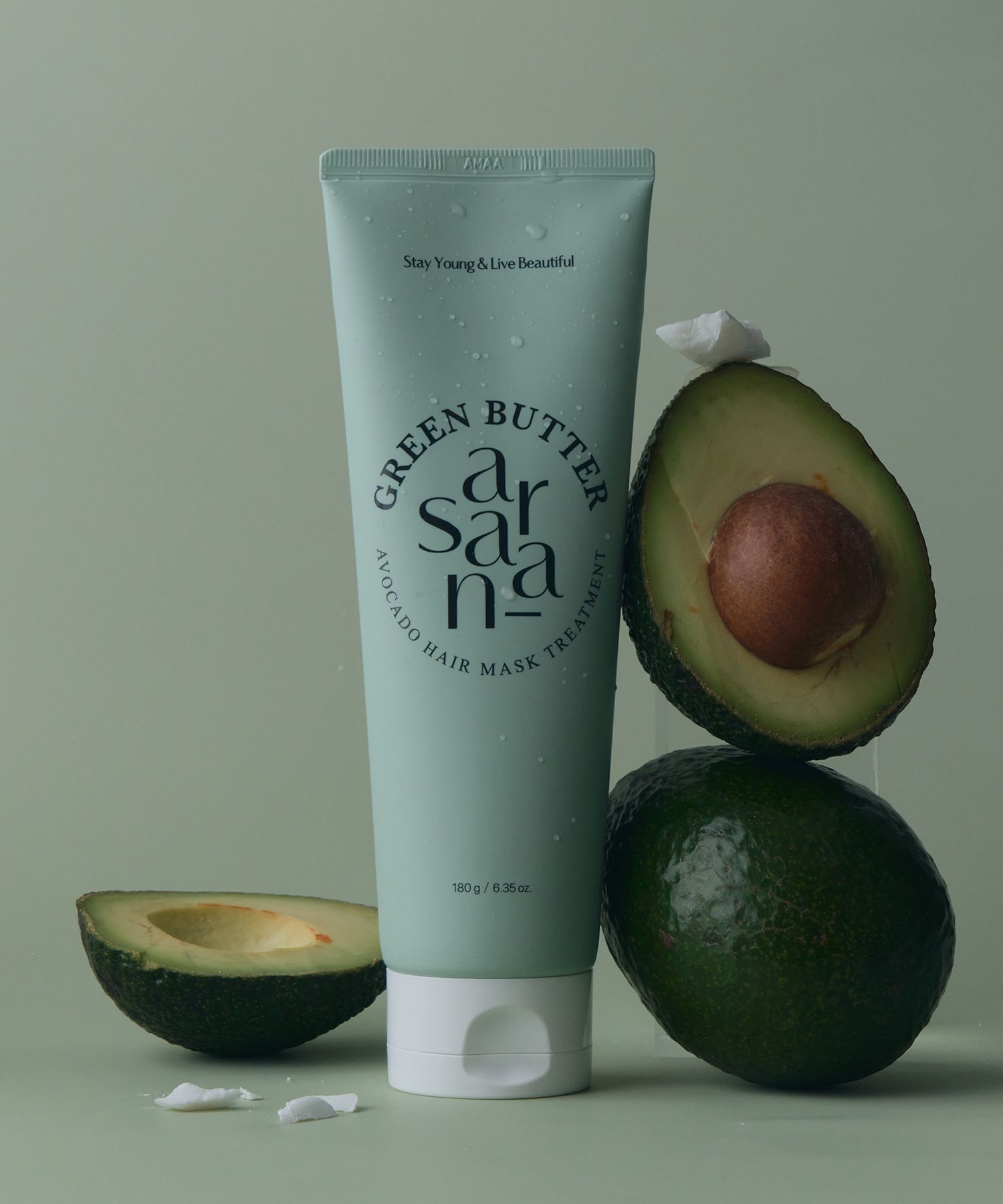 MUSINSA | SARANARA Green Butter Avocado Hair Mask Treatment 180g
