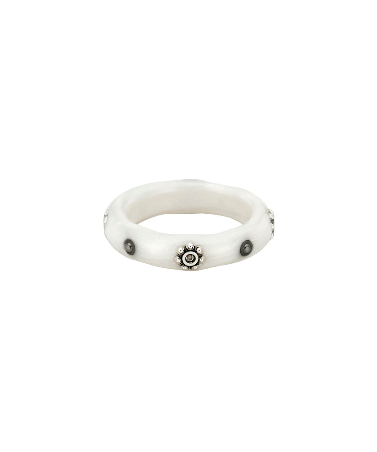 MUSINSA | NFF latch ball ring-white