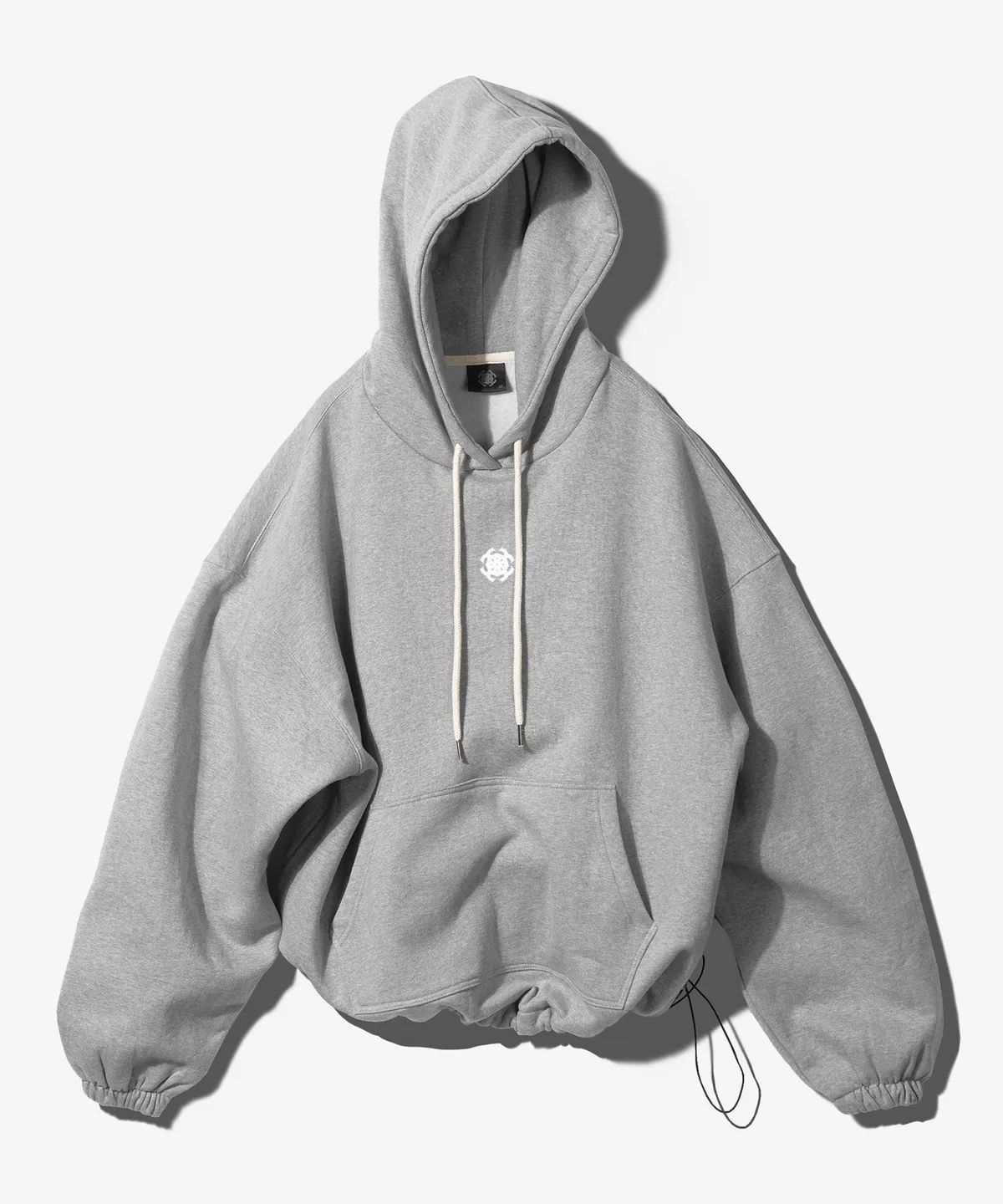 MUSINSA | FANSHOW SYMBOL STRING FRENCH TERRY HOODIE - MELANGE