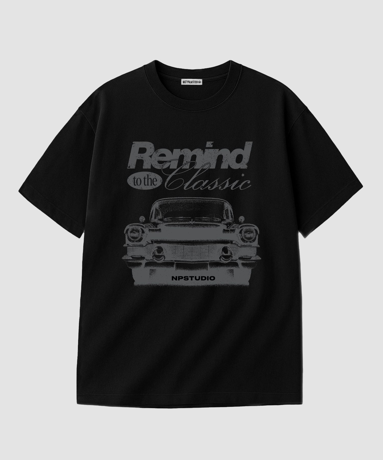 MUSINSA公式 | NP STUDIO Remind Classic Logo Overfit T-Shirt Black