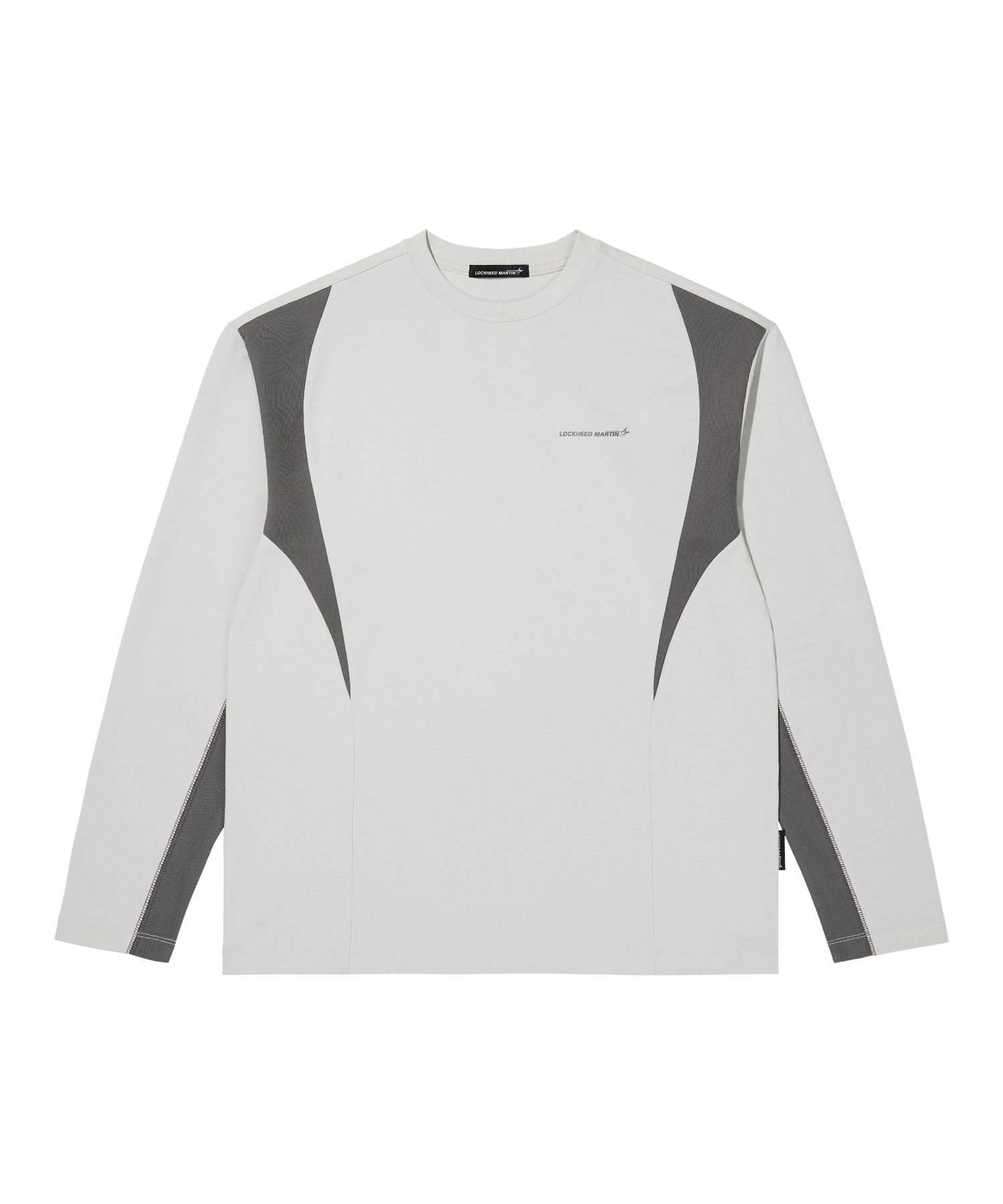 MUSINSA | LOCKHEED MARTIN COLOR BLOCK LONG SLEEVE (GREY)