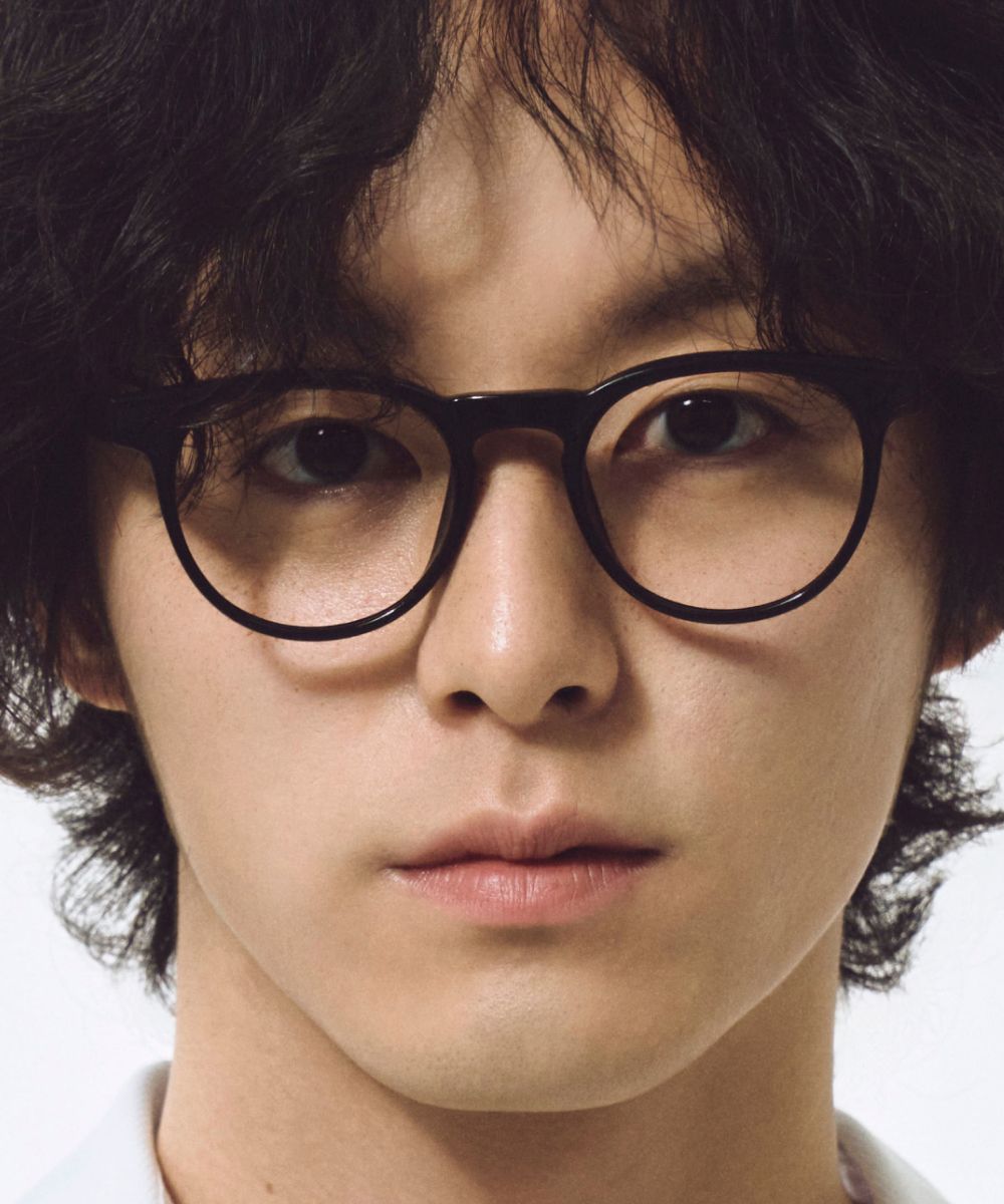 MUSINSA | HANGLE EYEWEAR Basic horn-rimmed black