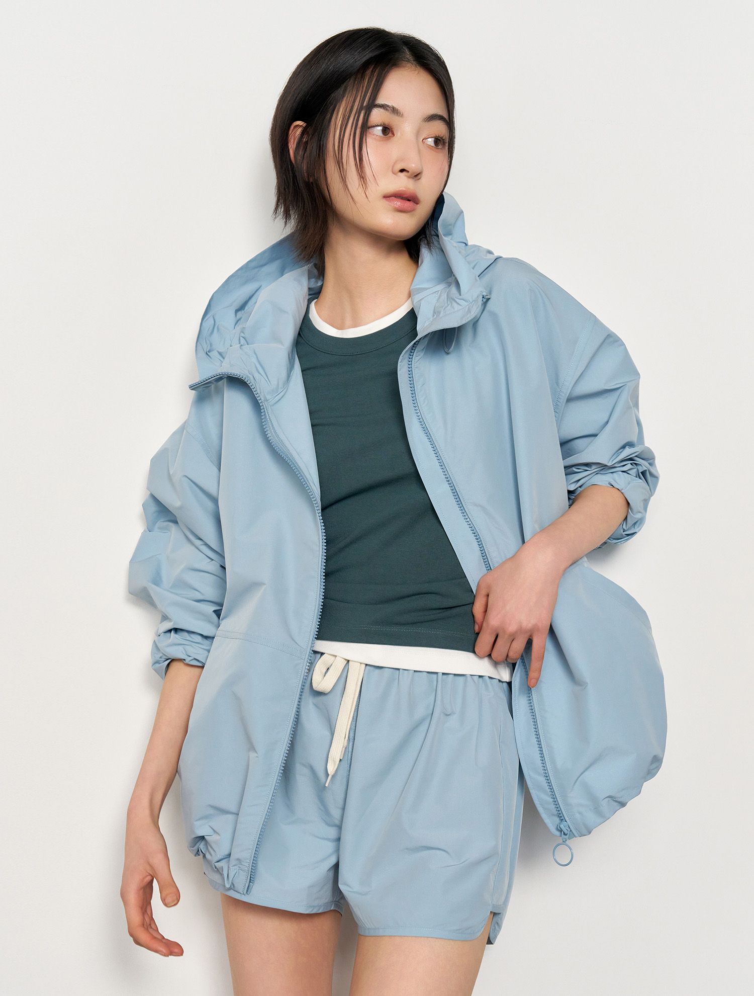 MUSINSA | GENERAL IDEA New Idea Packable Windbreaker Set [SKY BLUE ...