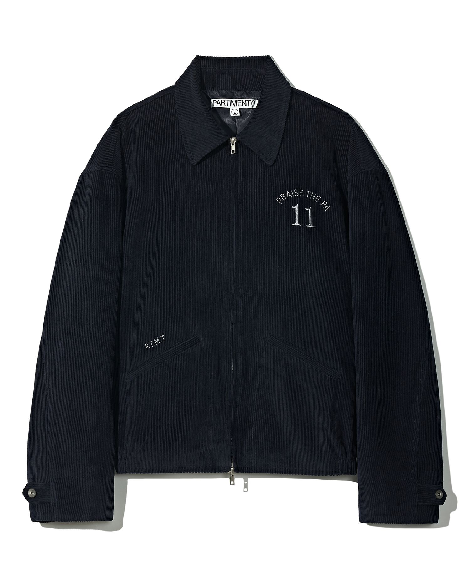 MUSINSA | PARTIMENTO Memento Zip Up Jacket Navy