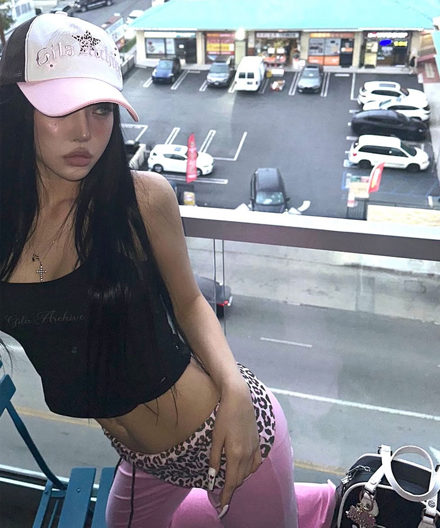 MUSINSA公式 | GILAARCHIVE LEOPARD STAR WING MESH CAP_PK